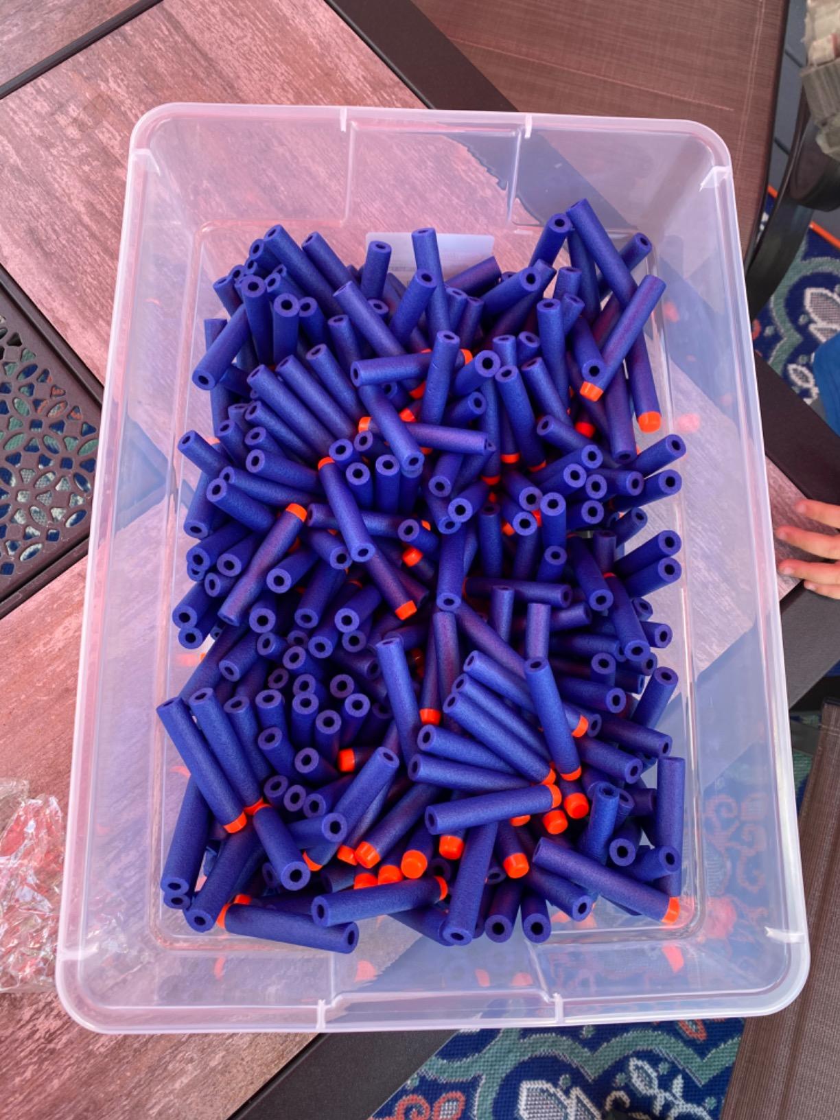 Amazon.com: 400 Nerf N Strike Blaster Compatible Dart Bullets : Toys ...