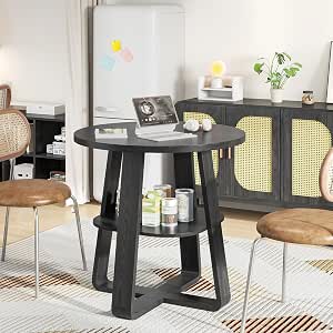 Amazon.com - Small Dining Table for 2, Space Saving Cicle Dining Table ...