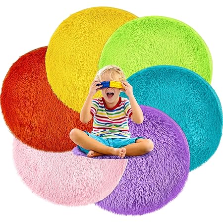 Amazon.com: 6 Pcs Kids Crazy Carpet Circle Seats 18 Inch Circle Time ...