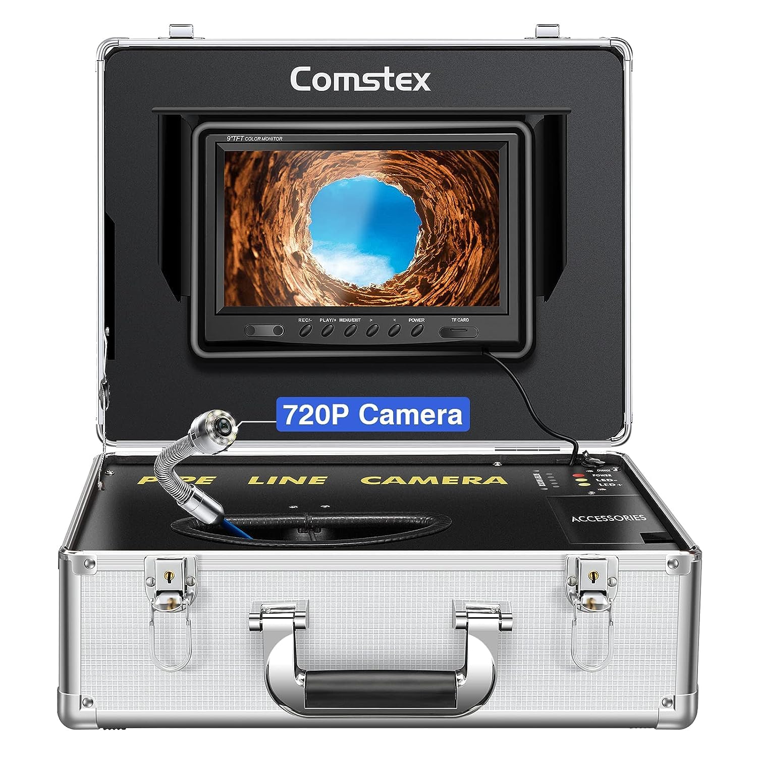 Comstex Upgraded 100FT Sewer Camera: 100FT/30M HD 720P Camera, Easy to ...
