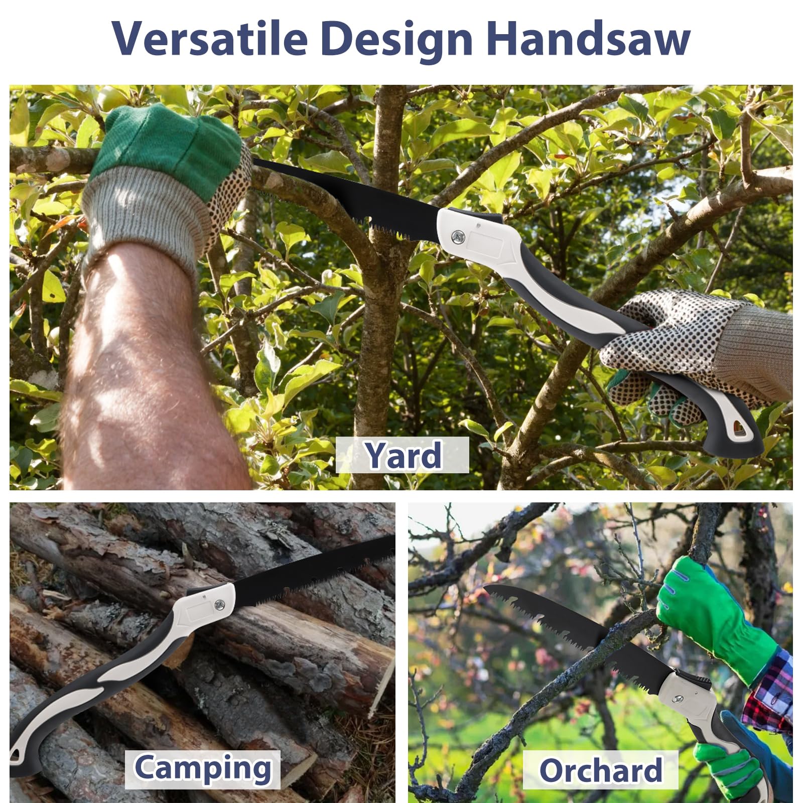 Snapklik.com : Hand Saw, 14” Tree Pruning Folding Saw
