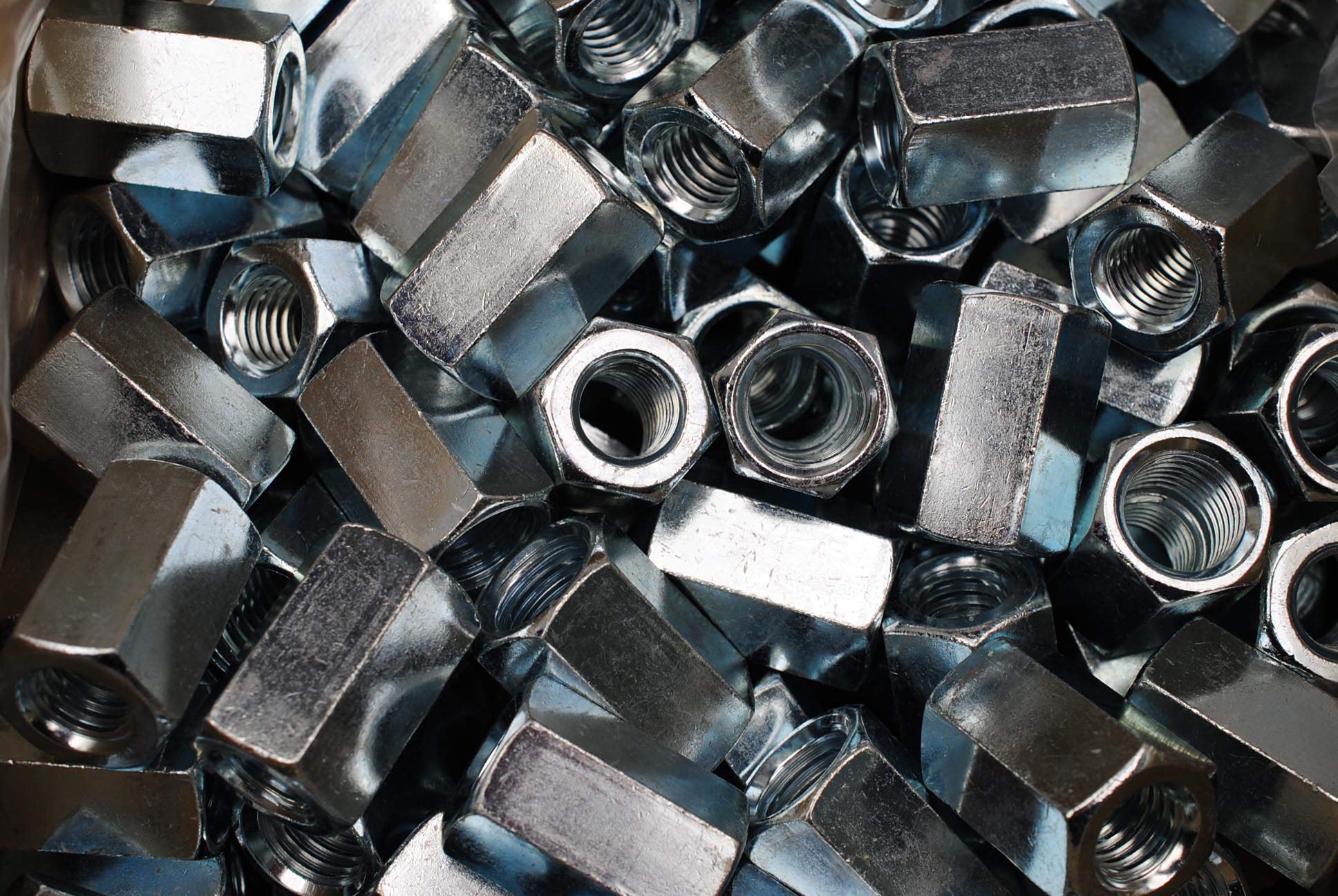 (100) Hex Coupling Reducer Nuts 3/8-16 to 1/4-20 x 1 Threaded Rod ...