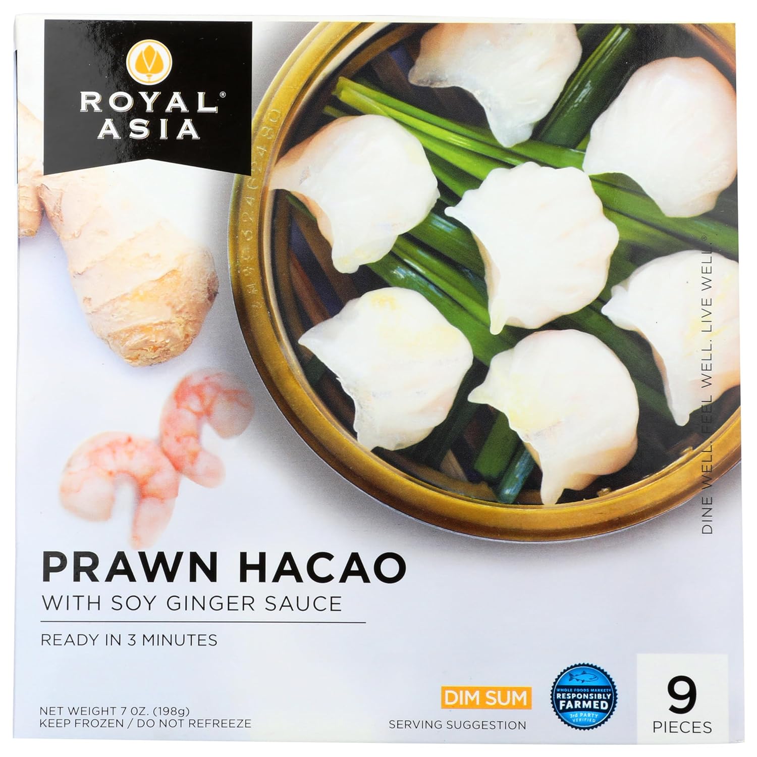 Amazon.com: Royal Asia, Dim Sum Prawn Hacao with Soy Ginger Sauce, 7 oz ...