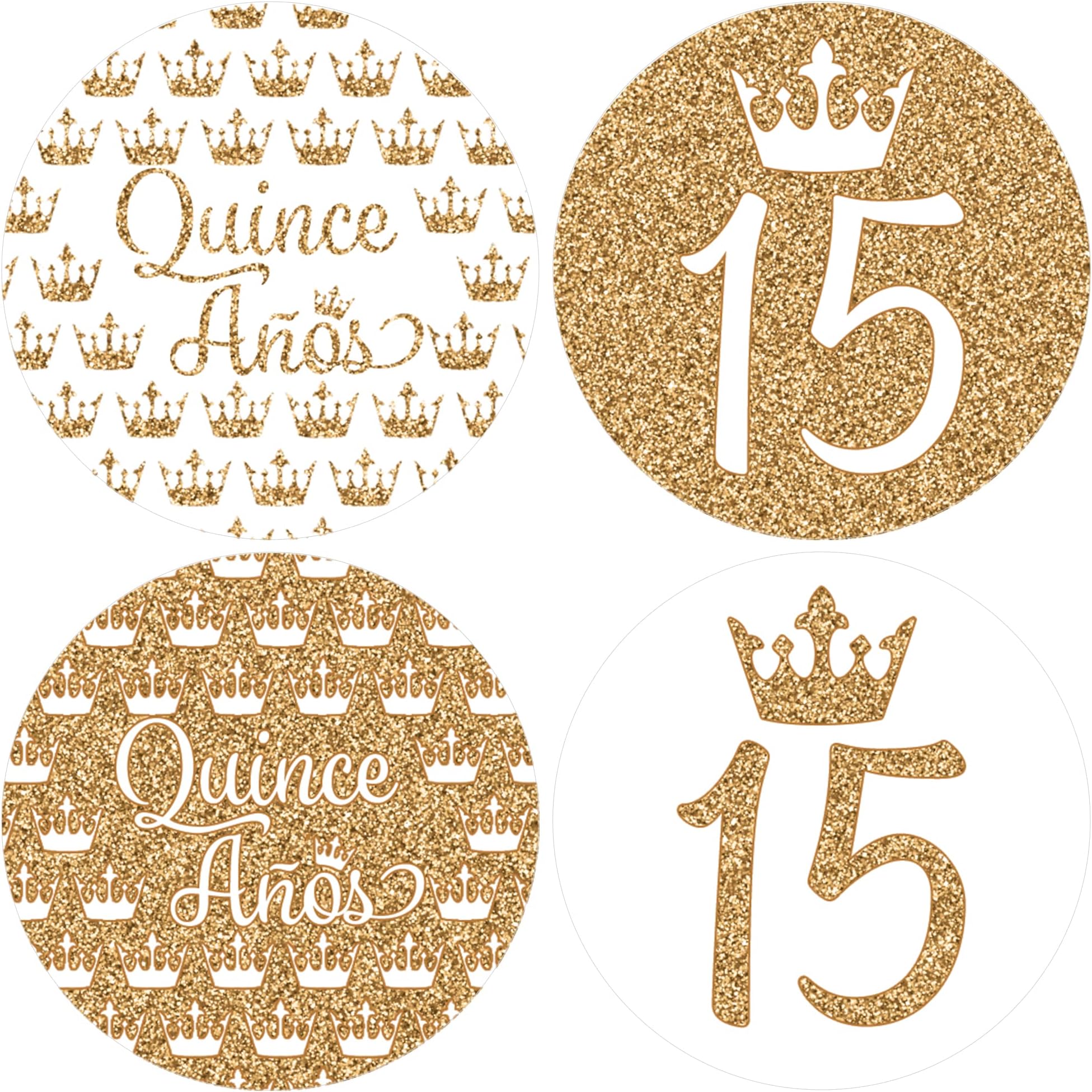 Amazon.com: Quinceanera Party Favor Labels, Red and Gold - 180 Stickers ...