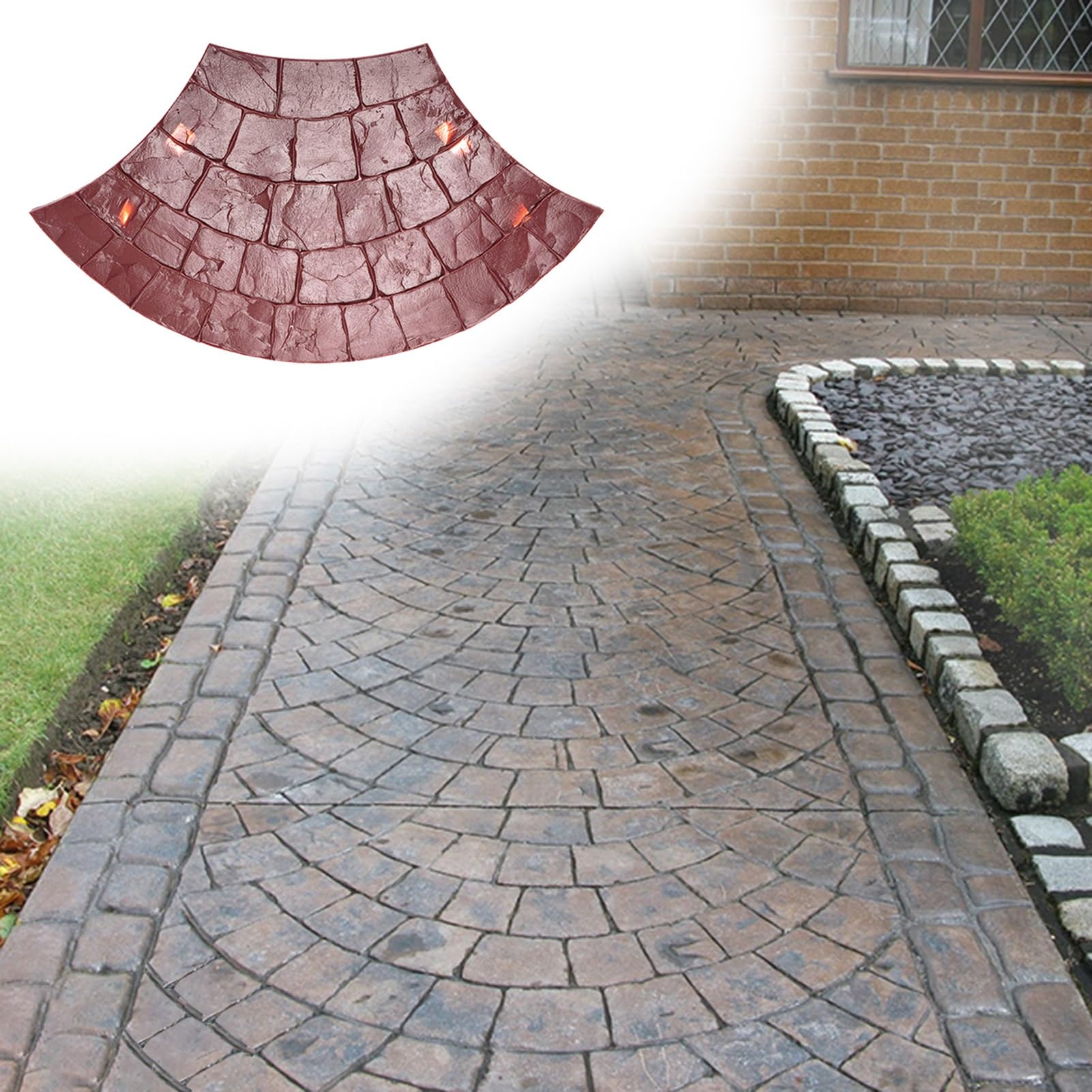 Stamping Cement Driveway Brick