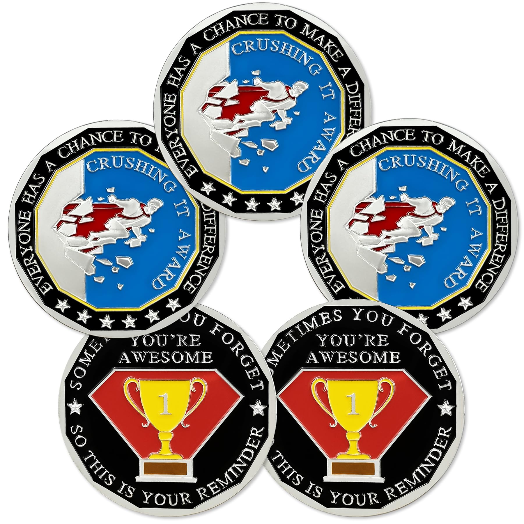 Amazon.com : 5Pcs Employee Award Appreciation Coins Gift Set ...