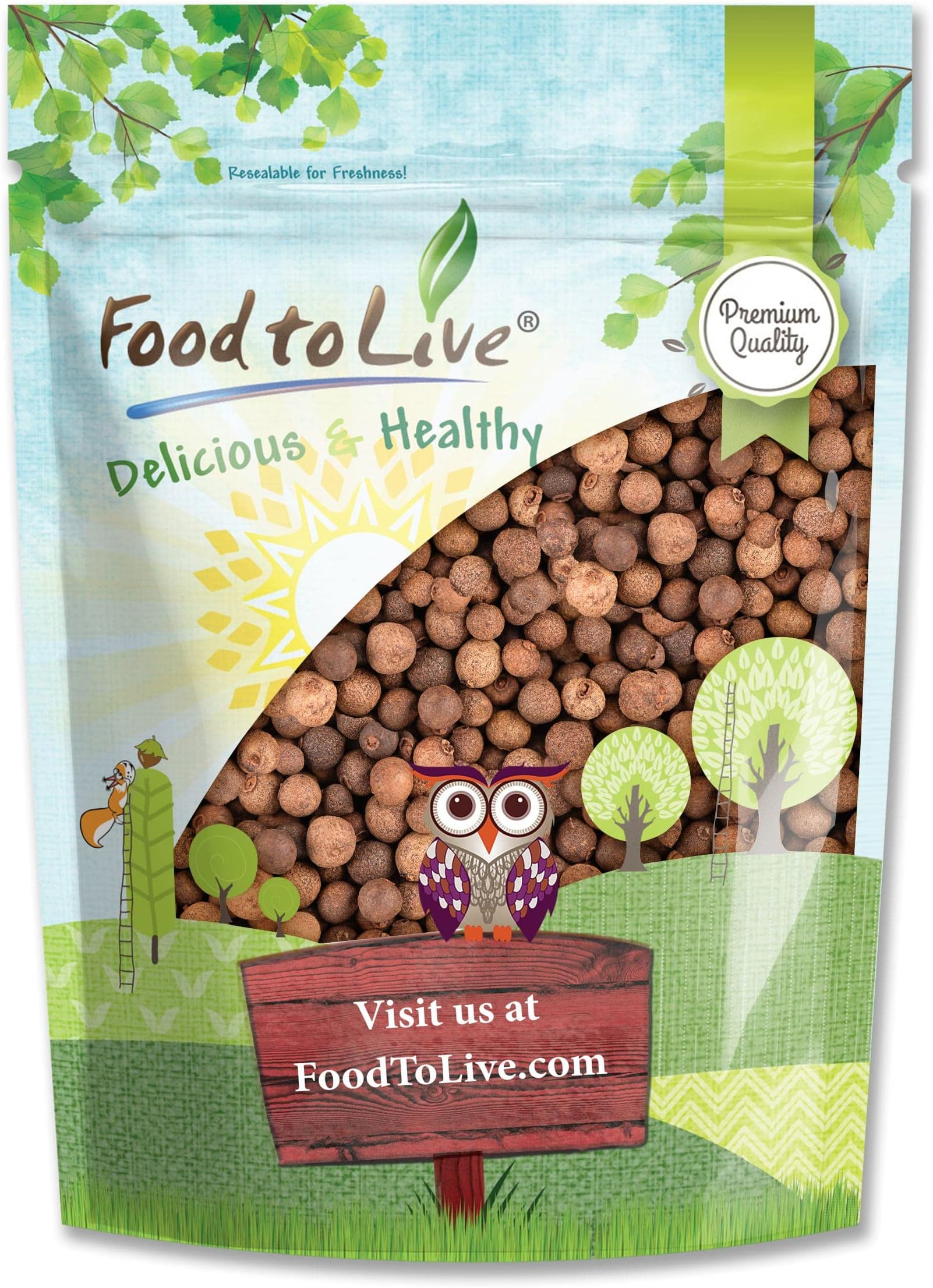 Amazon.com : Spicy World Whole Allspice Berries 14 Oz Resealable Bag ...