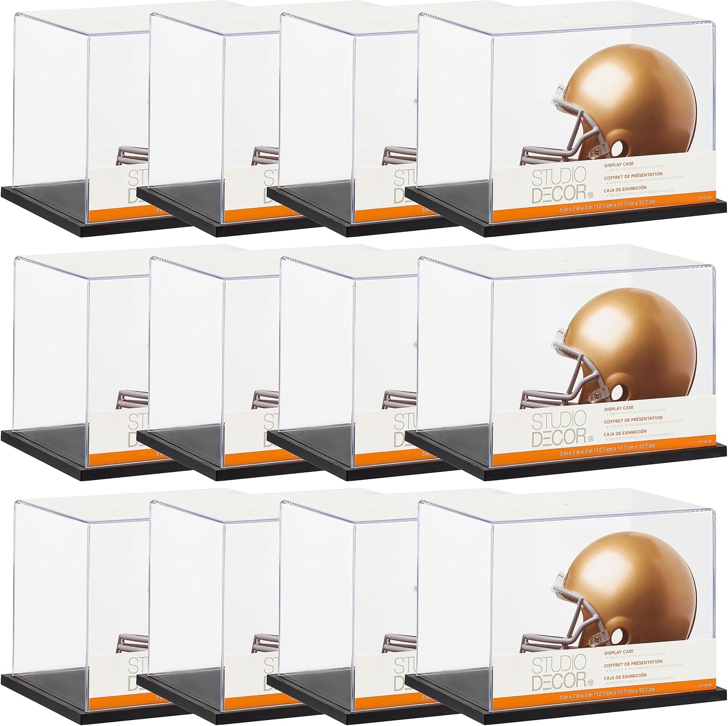 Amazon.com: 12 Pack: Mini Helmet Display Case by Studio Décor® : Sports ...