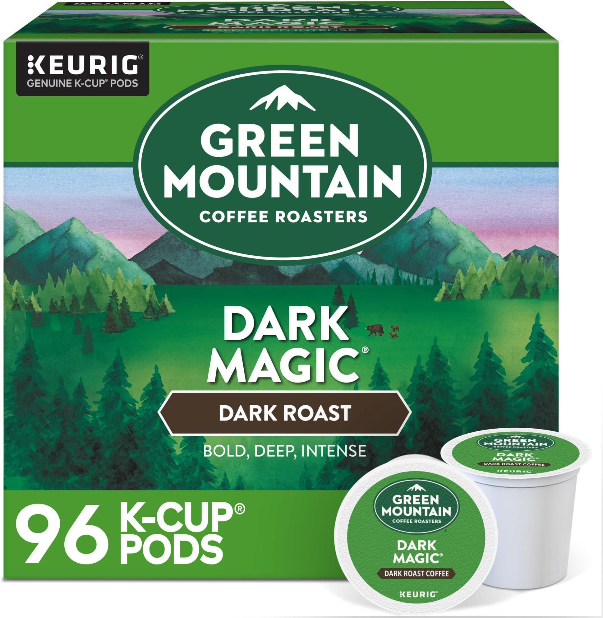 Amazon.com : Green Mountain Coffee Roasters Dark Magic Coffee, Keurig ...