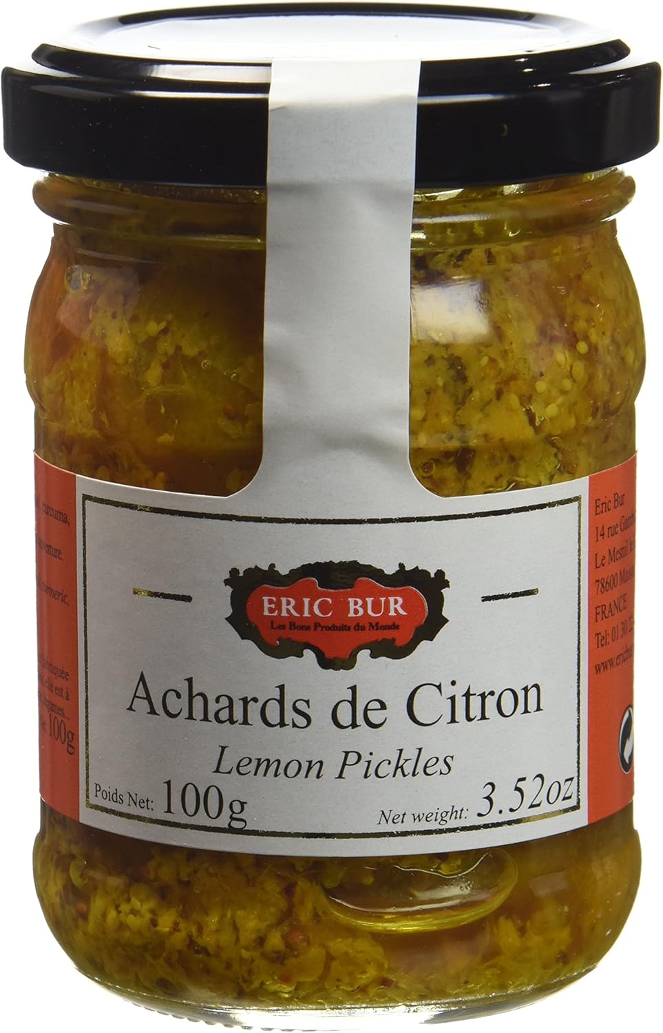 ERIC BUR Achards de Citron 100 g - Lot de 3 : Amazon.fr: Epicerie