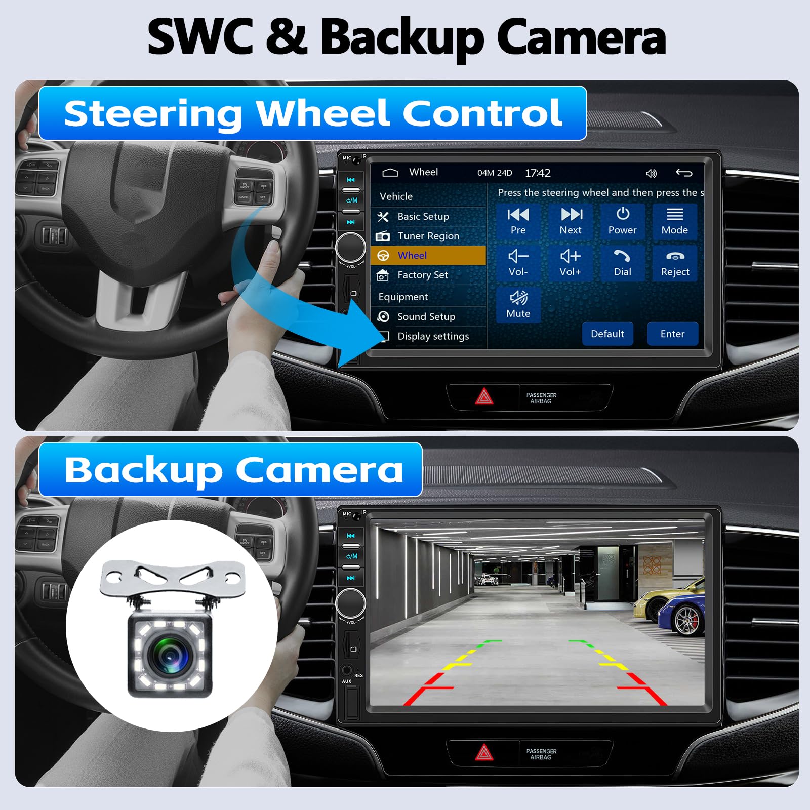 Snapklik.com : SIXWIN Double Din Car Stereo