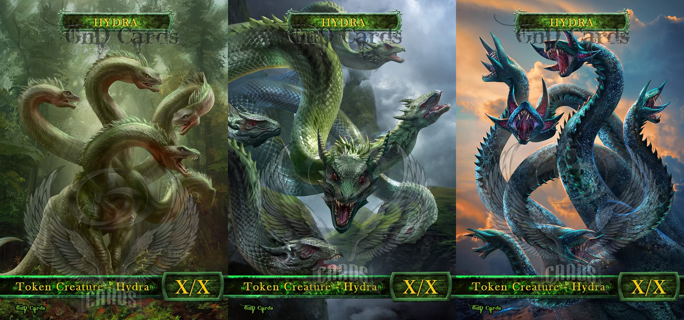 Amazon.com: Generic Hydra Pack Custom Altered Tokens : Toys & Games