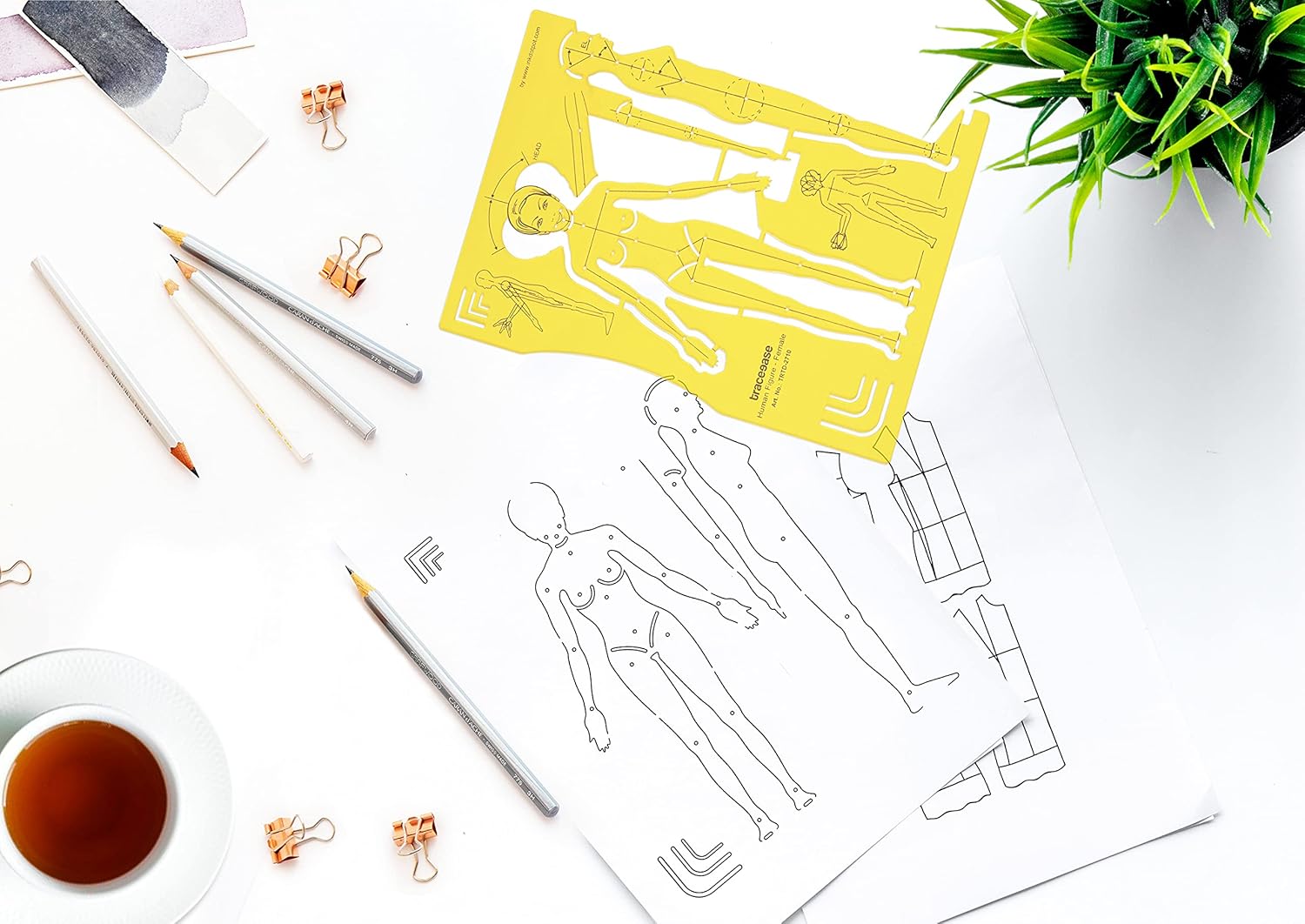 Traceease Female Human Figure Template Stencils Fashion Designer’s ...