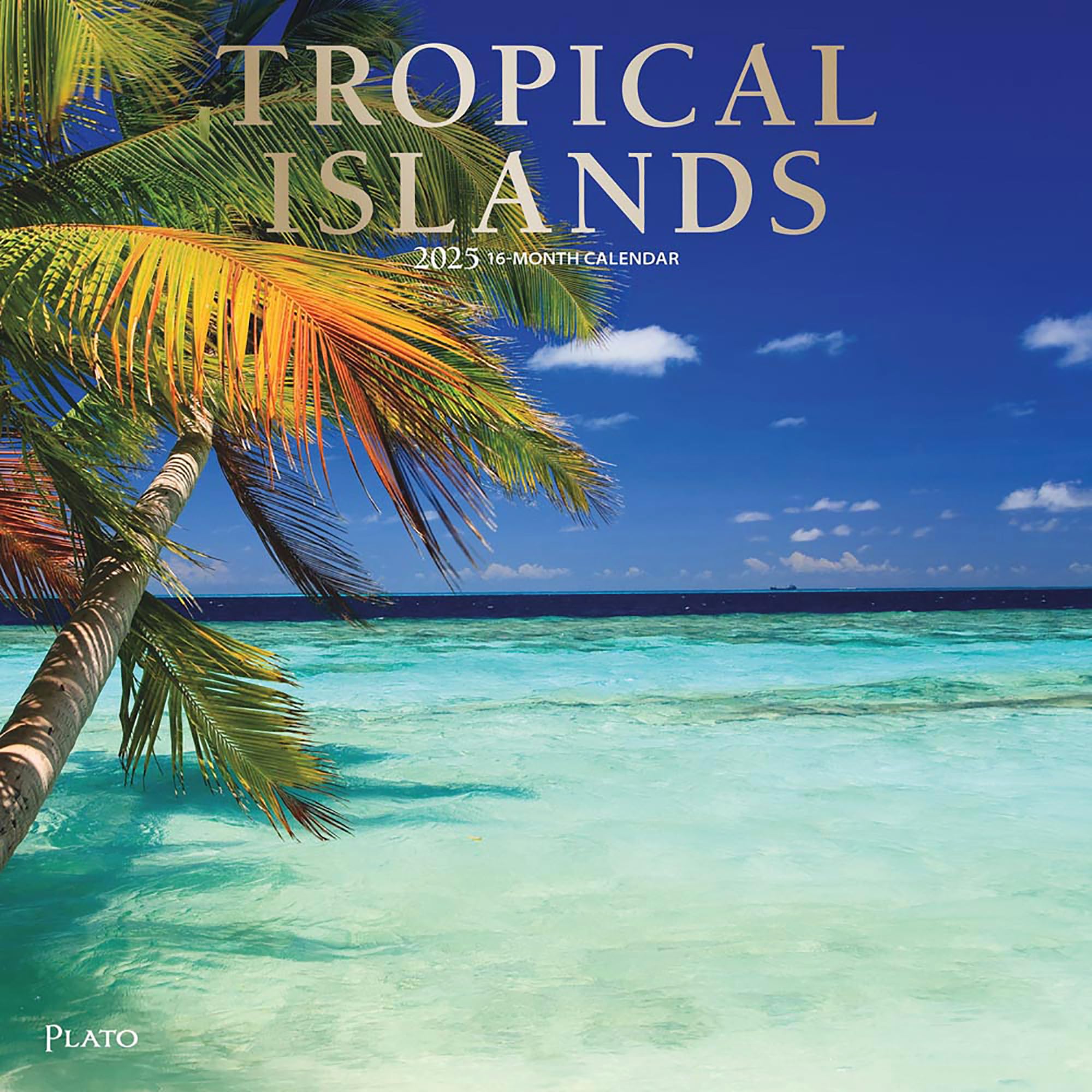 Tropical Islands | 2025 12 x 24 Inch Monthly Square Wall Calendar ...