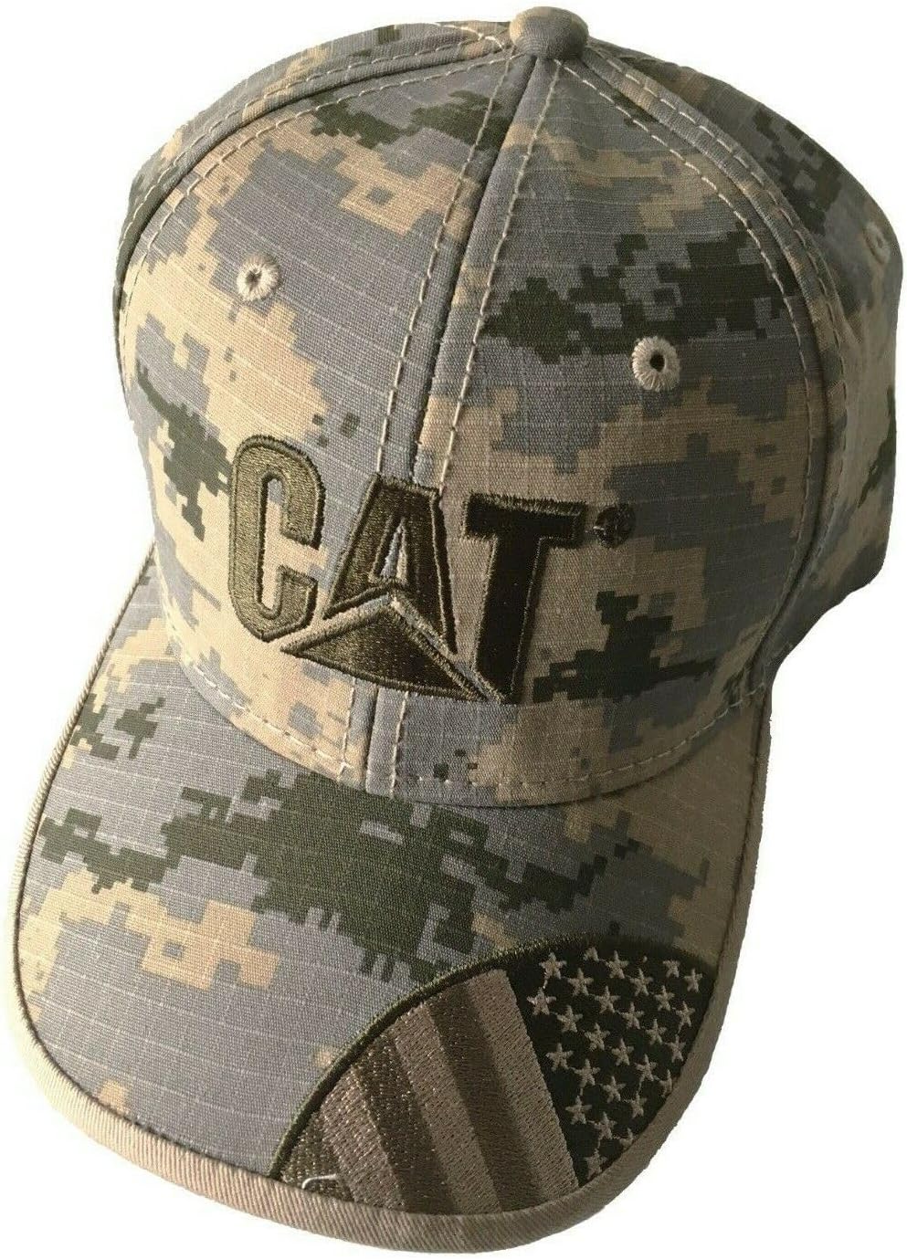 Amazon.com: Caterpillar Equipment Digital Camouflage Digi Camo USA Flag ...