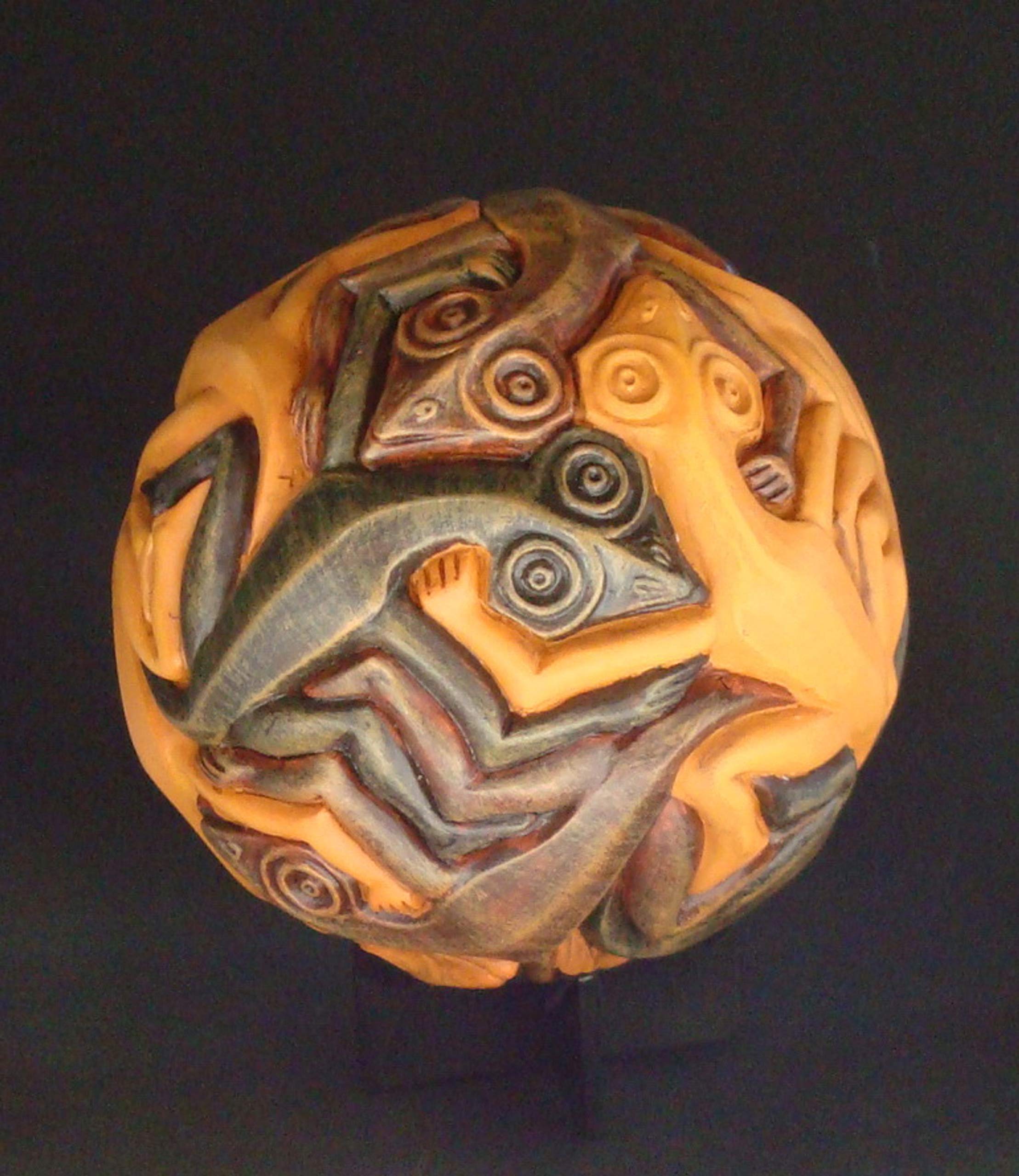 Amazon.com: Escher Lizards Geckos Sphere Tessellation Paperweight Orb ...