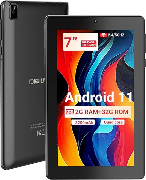 Amazon.com : DigiLand Tab A3 7-Inch Android Tablet |Quad-Core Processor ...