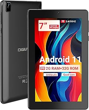 Amazon.com : DigiLand Tab A3 7-Inch Android Tablet |Quad-Core Processor ...