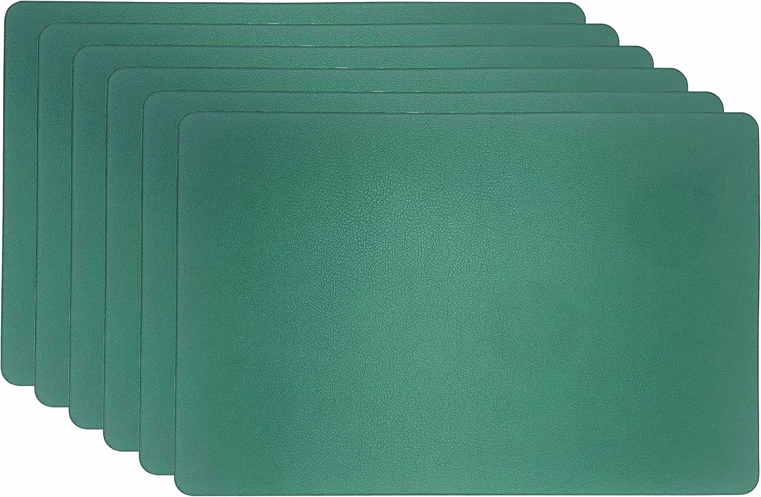 Amazon.com: Leather Table Mats, Set of 6 Leather Placemats, Classic ...