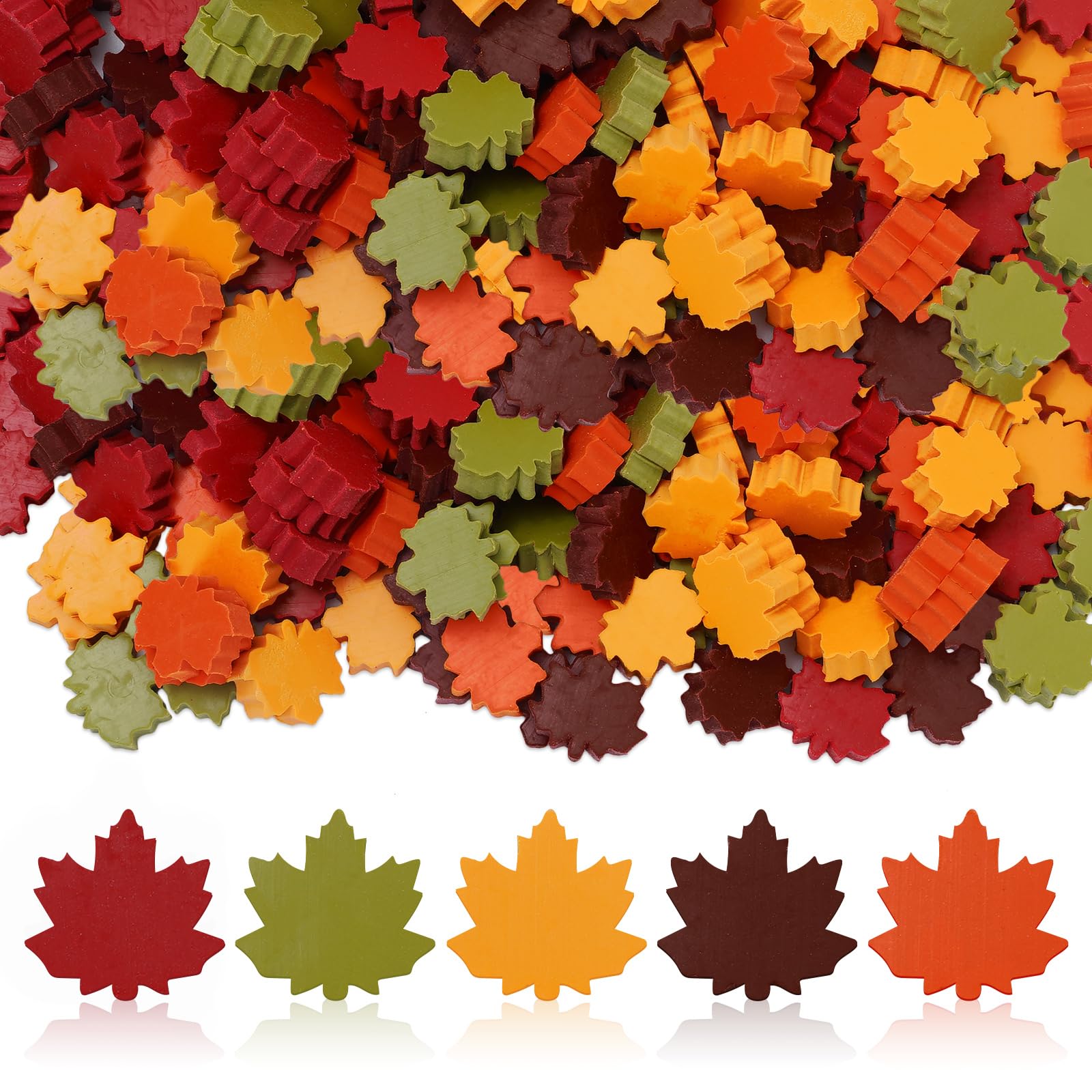 Amazon.com : Whaline 200Pcs Maple Leaf Eraser Fall Mini Erasers 5 ...
