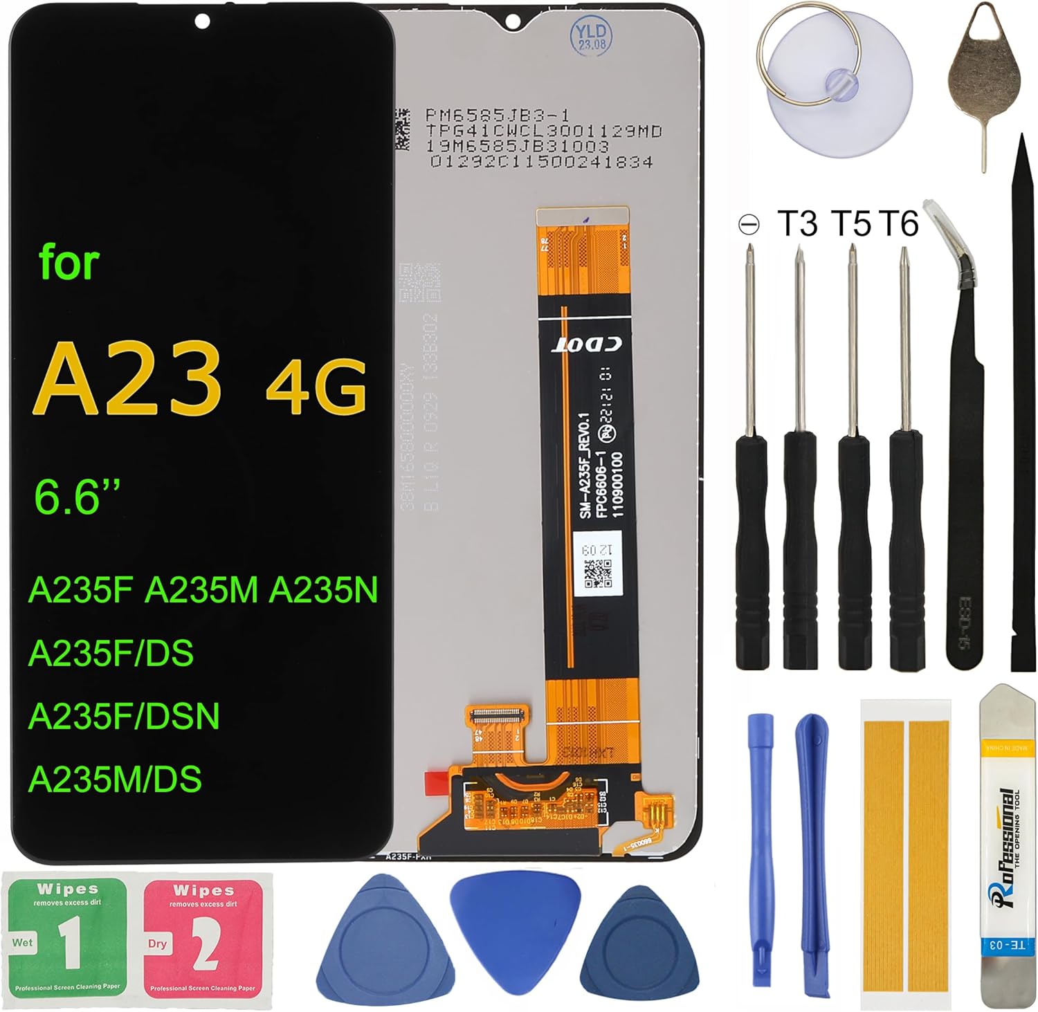 Amazon.com: LCD Screen Replacement for Samsung Galaxy A23 4G A235 SM ...