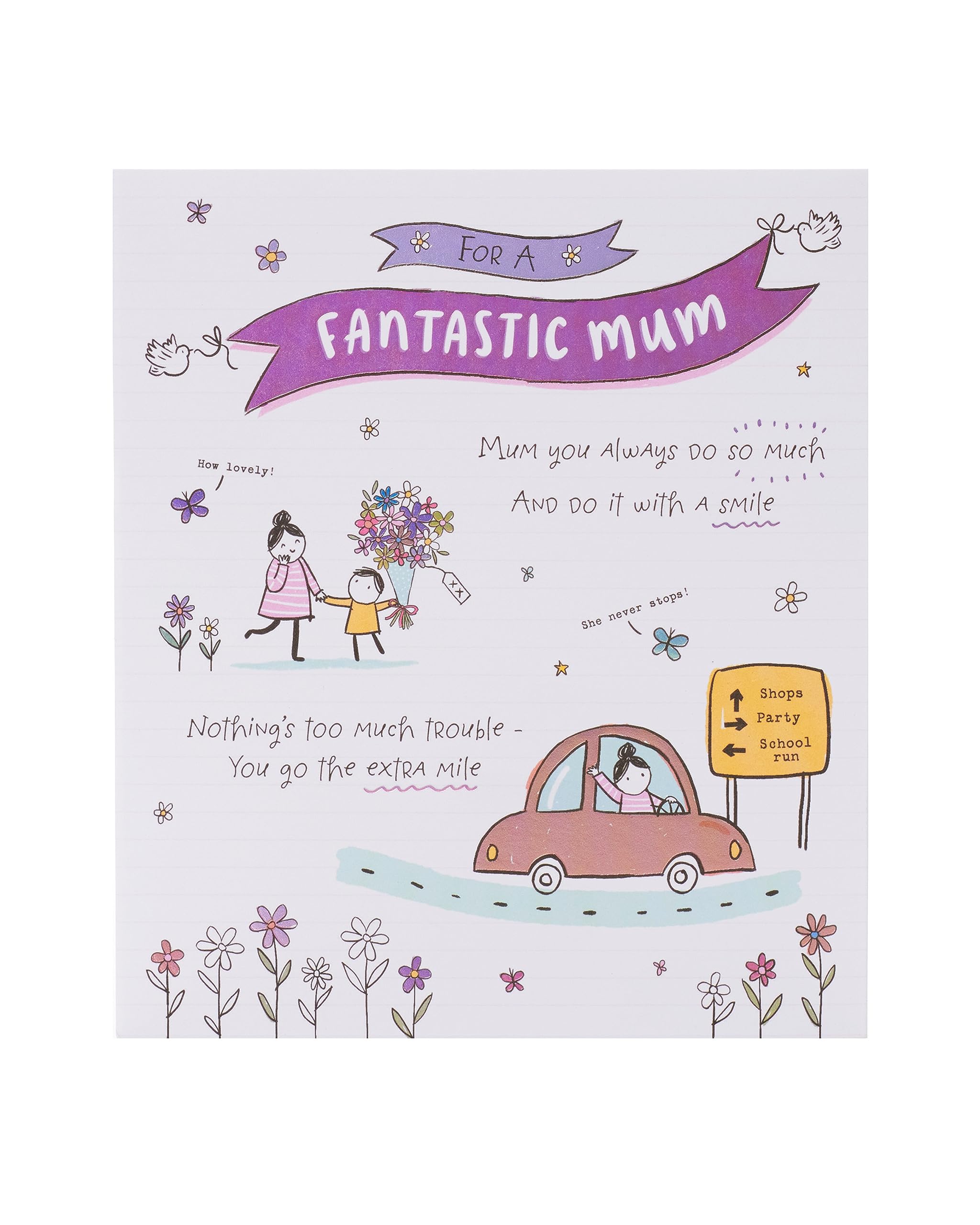 UK Greetings Birthday Card for Mum - Adorable Poem : Amazon.co.uk ...