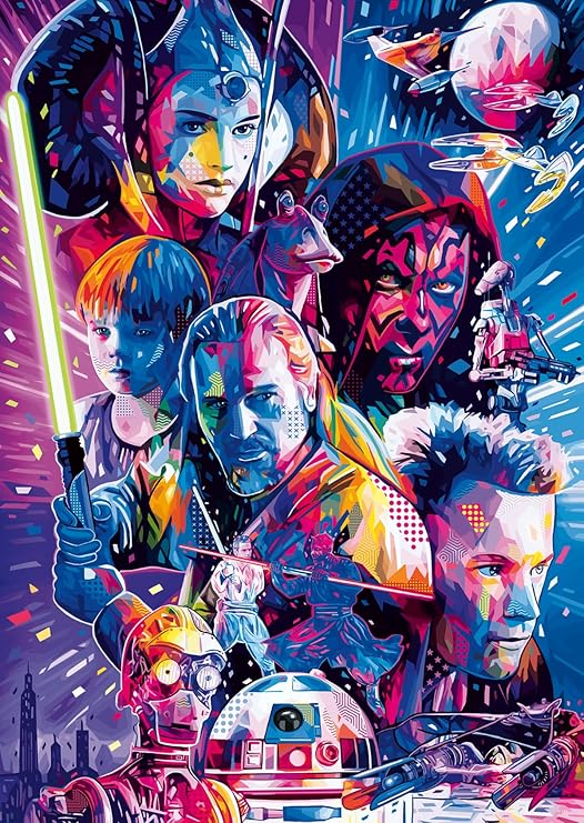 Amazon.com: Ravensburger Star Wars: The Phantom Menace 500 Piece Large ...