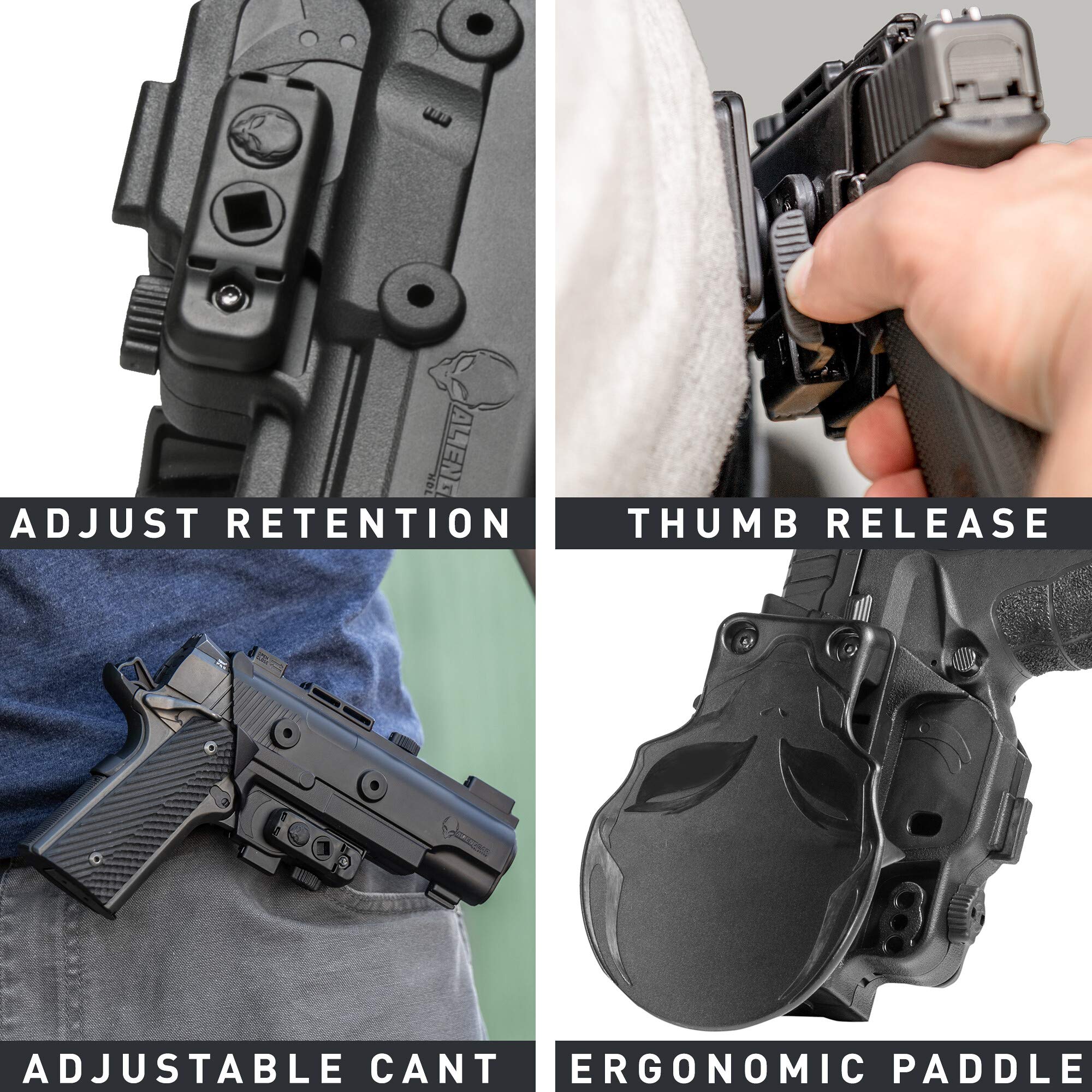 OWB Paddle Holster by Alien Gear - Custom Fit to Your Gun with Over 60 ...