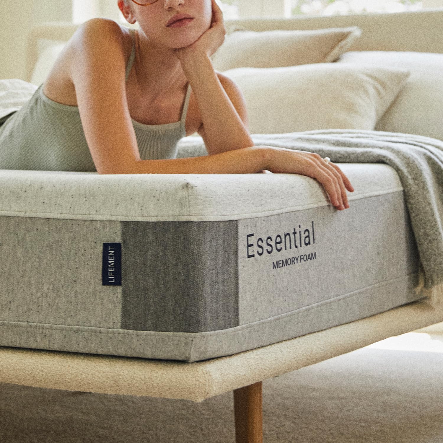 Amazon.com: LIFEMENT, Essential 8 Inch Graphite Infused Memory Foam ...