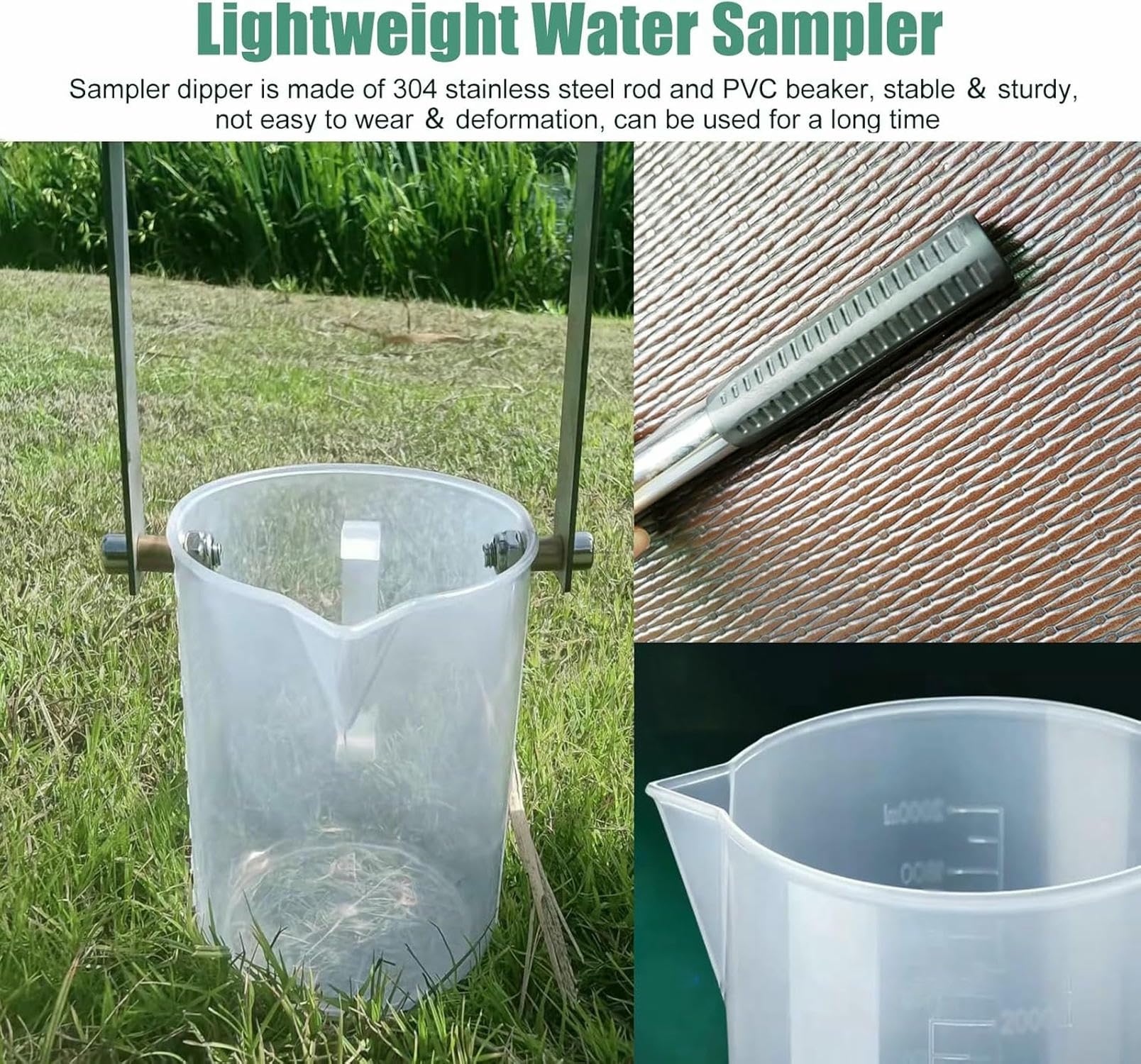 Telescopic Stainless Steel Water Sampling Pole 1000ml Telescopic Water ...