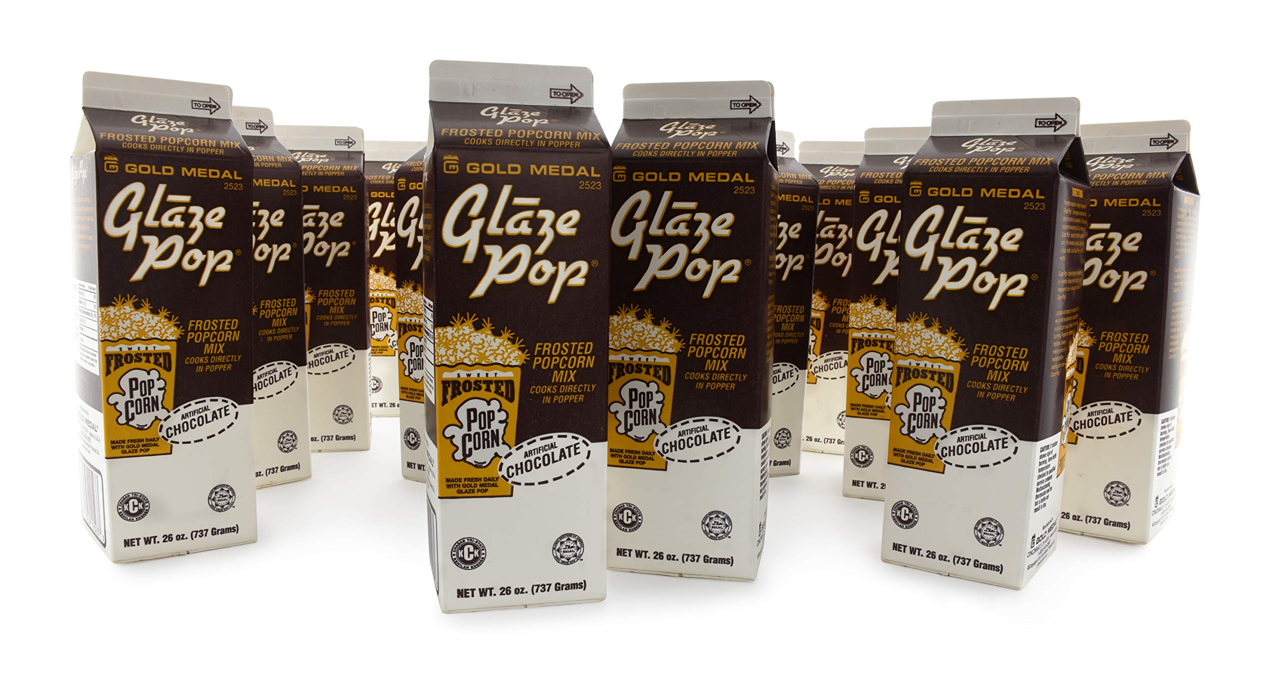 Amazon.com: Gold Medal Chocolate Glaze Pop Frosted Popcorn Mix, 28 oz ...