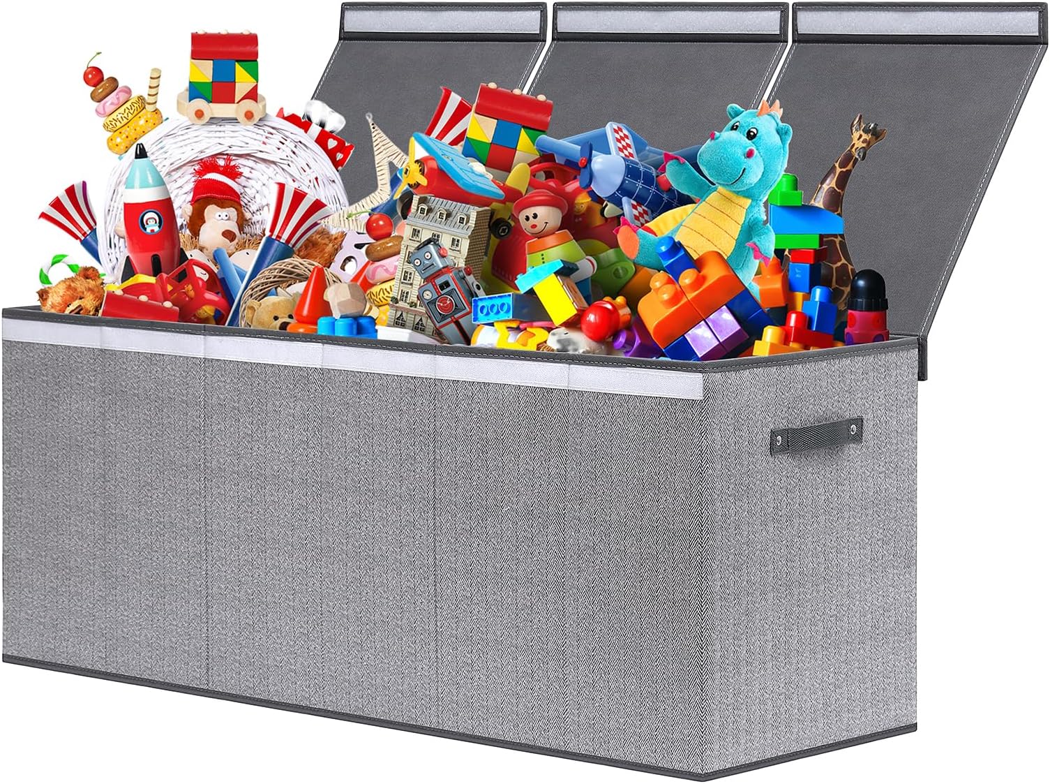 Restorgan Extra Large Toy Box Storage – Collapsible Sturdy Toy Storage ...