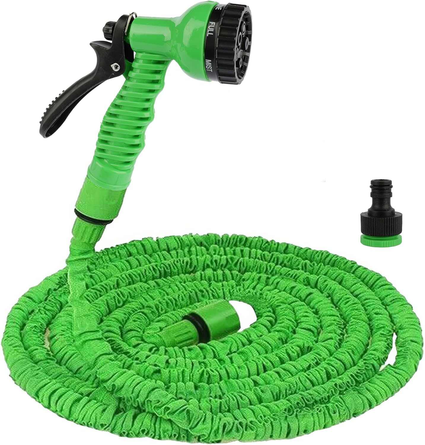 15m Expanding Hose - with 7-Dial Spray Gun, 2 Female Fittings and ...