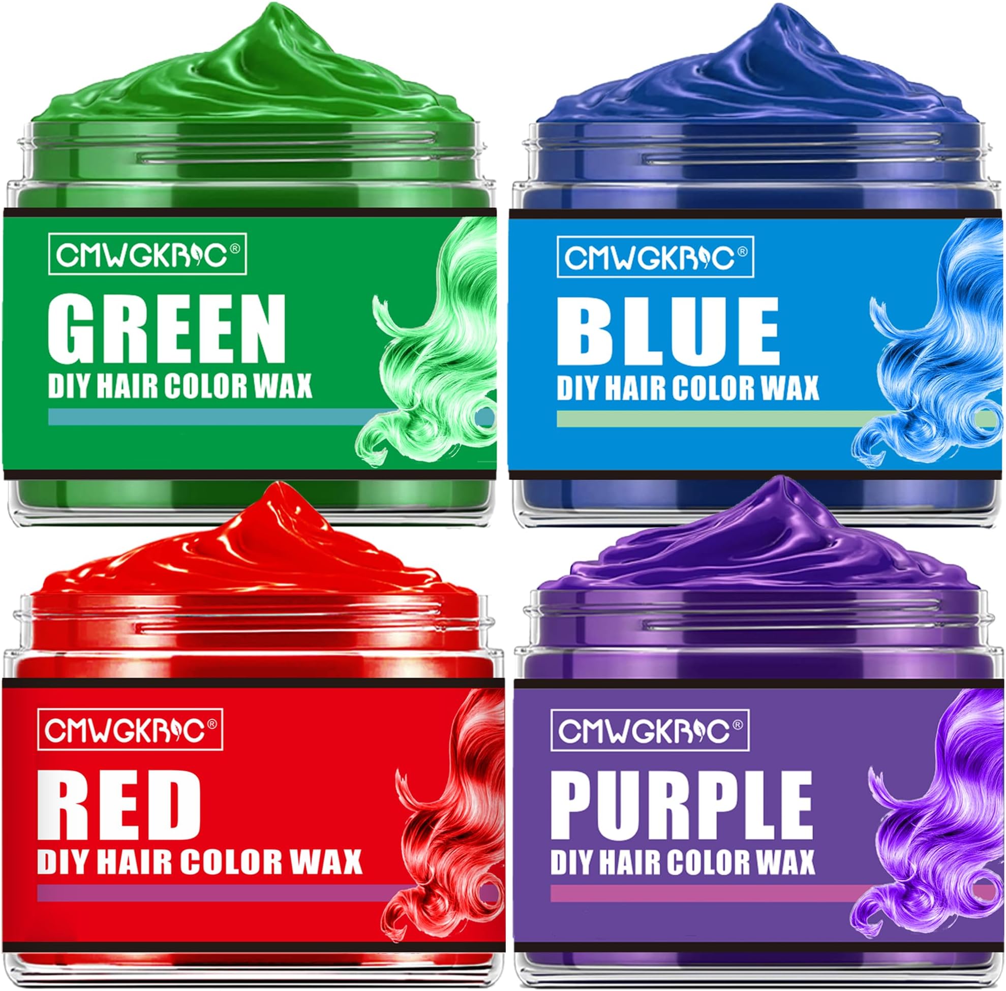 Amazon.com : Moon Glow - Blacklight Neon UV Hair Gel - 0.67oz Set of 5 ...