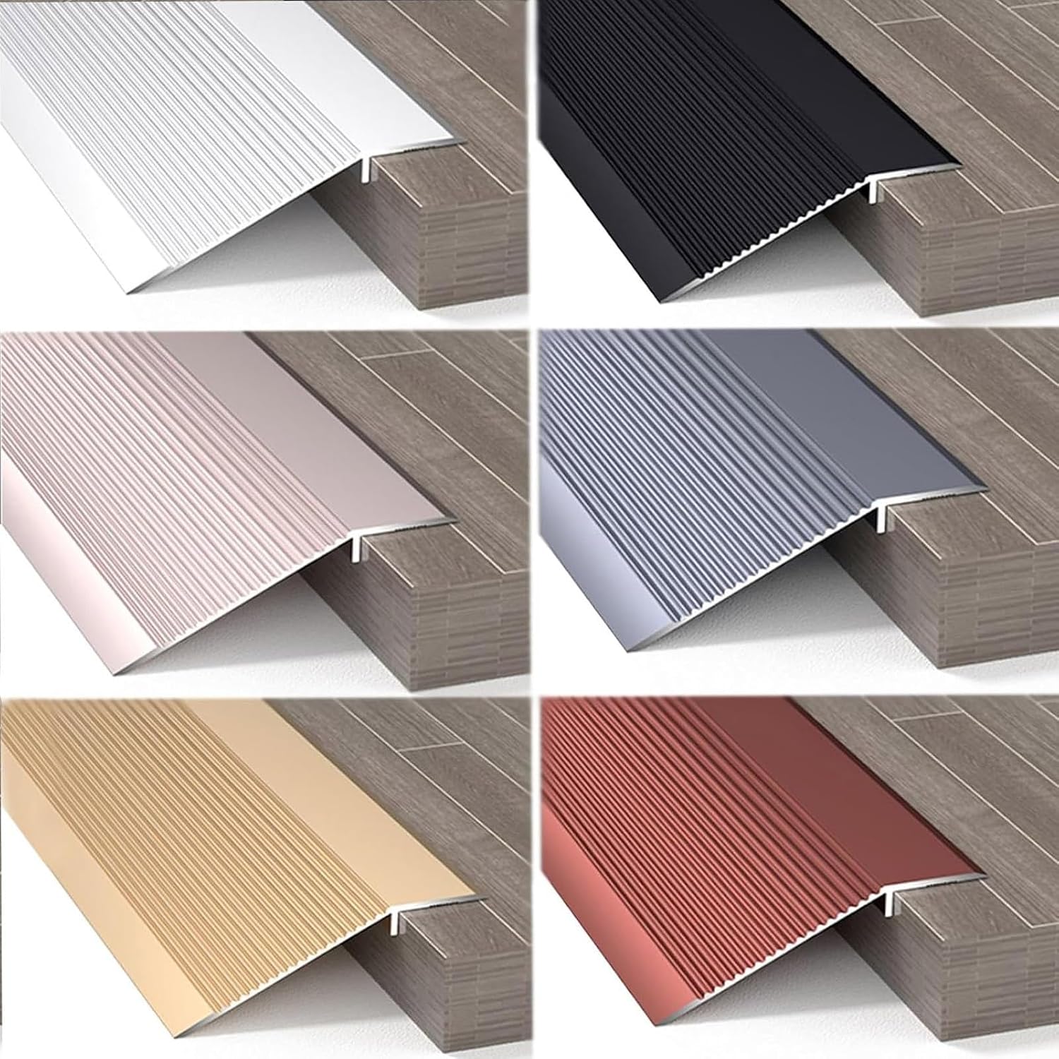 Amazon.com: HJXGQJM Aluminum Floor Transition Threshold Strip Floor ...