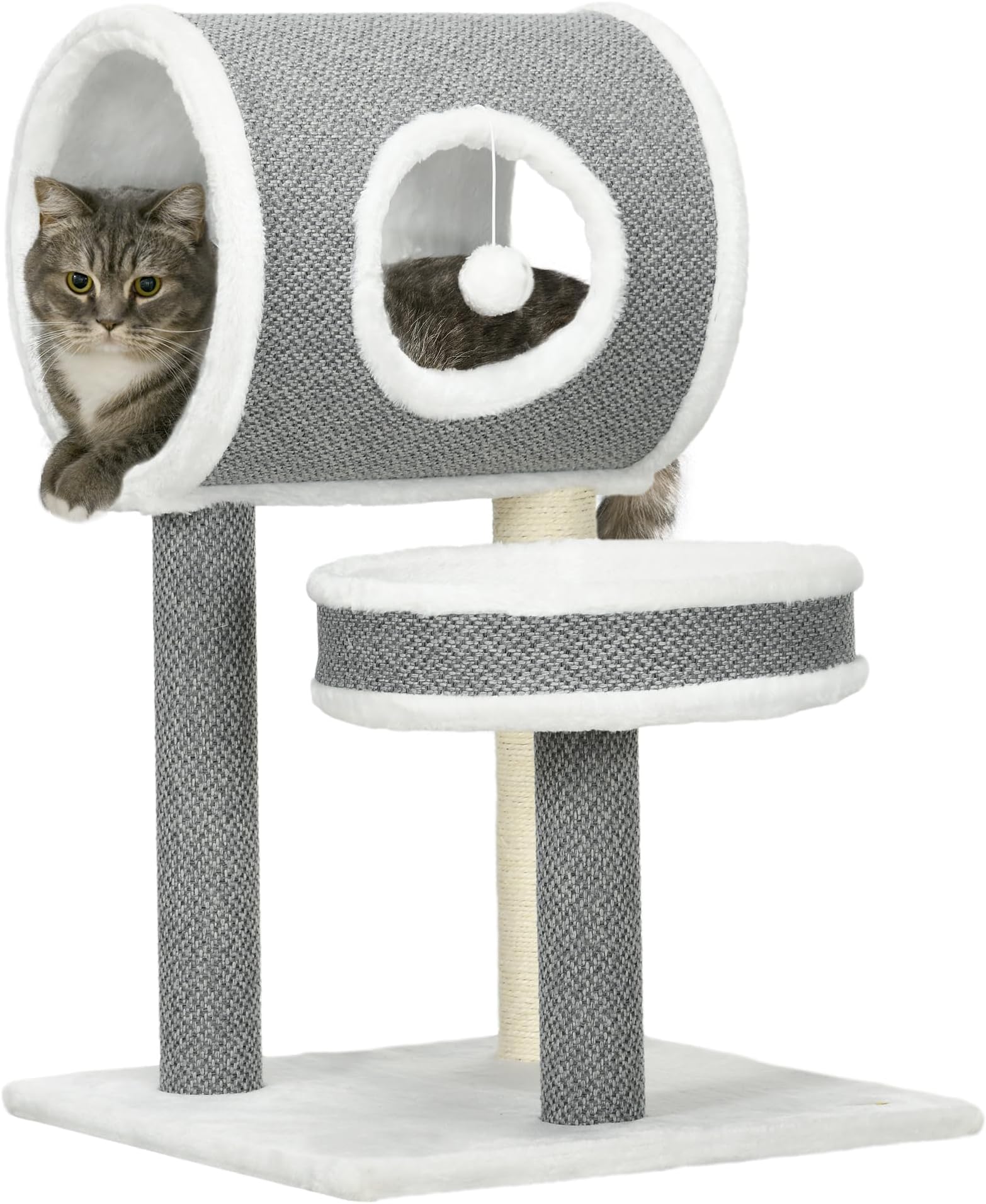 Amazon Basics Extra Large Cat Scratching Post Tree Tower With Bed - 19 ...