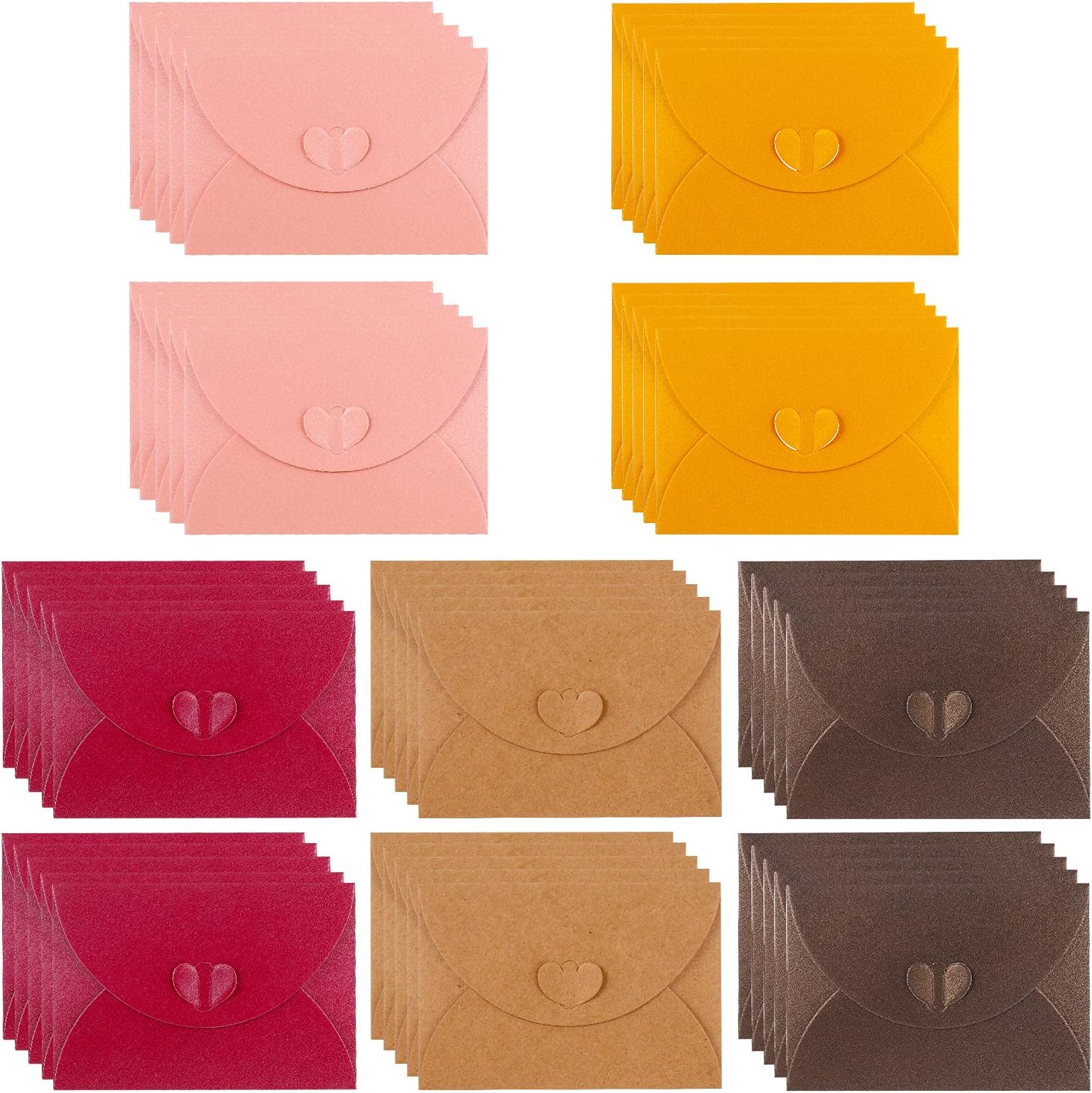 Mini Envelopes with Cards, 40 Pcs Gift Card Envelopes with 40 Pcs Blank ...