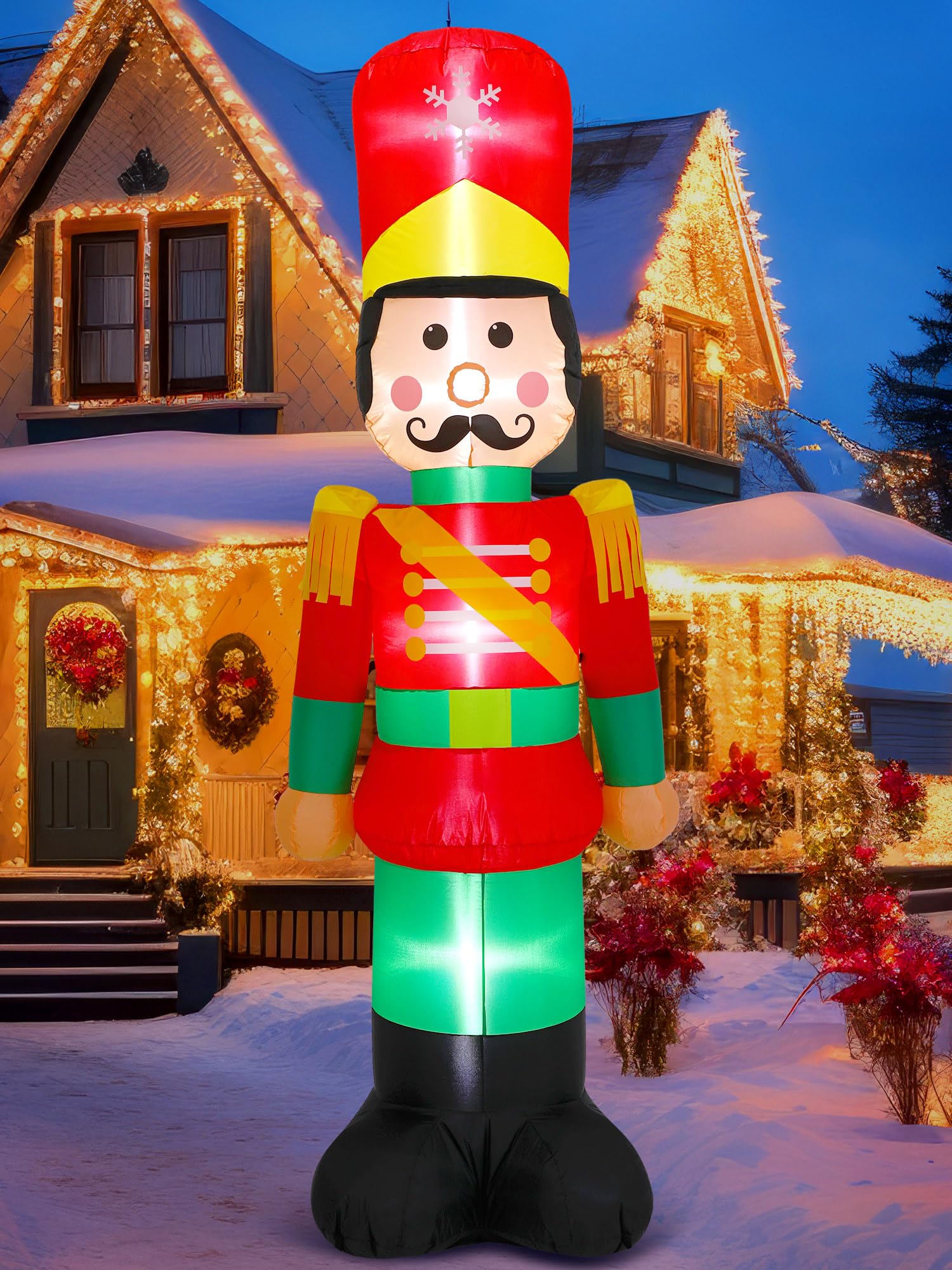 Snapklik.com : 8 Ft Christmas Inflatable Nutcracker Large Nutcracker ...