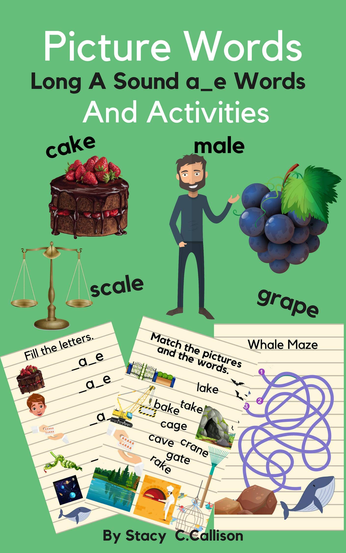 Buy Picture Words: Long A Sound a_e Words And Activities (Long Vowel ...