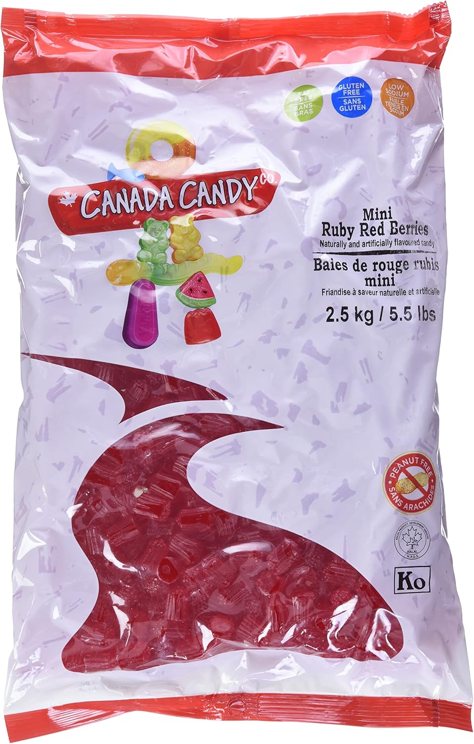 CANADA CANDY Mini Ruby Red Berries, Raspberry, 2.5 Kilogram : Amazon.ca ...