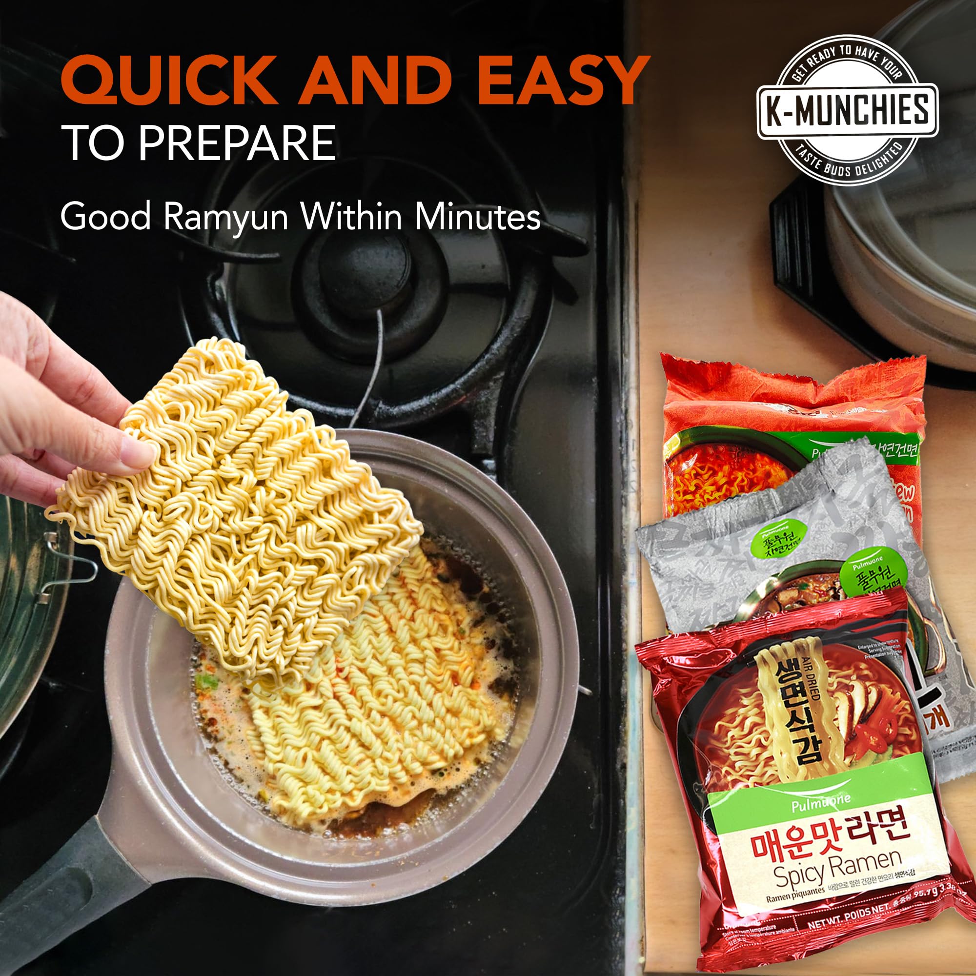 Snapklik.com : K-Munchies Pulmuone Non-Fried Ramyun Korean Noodles ...