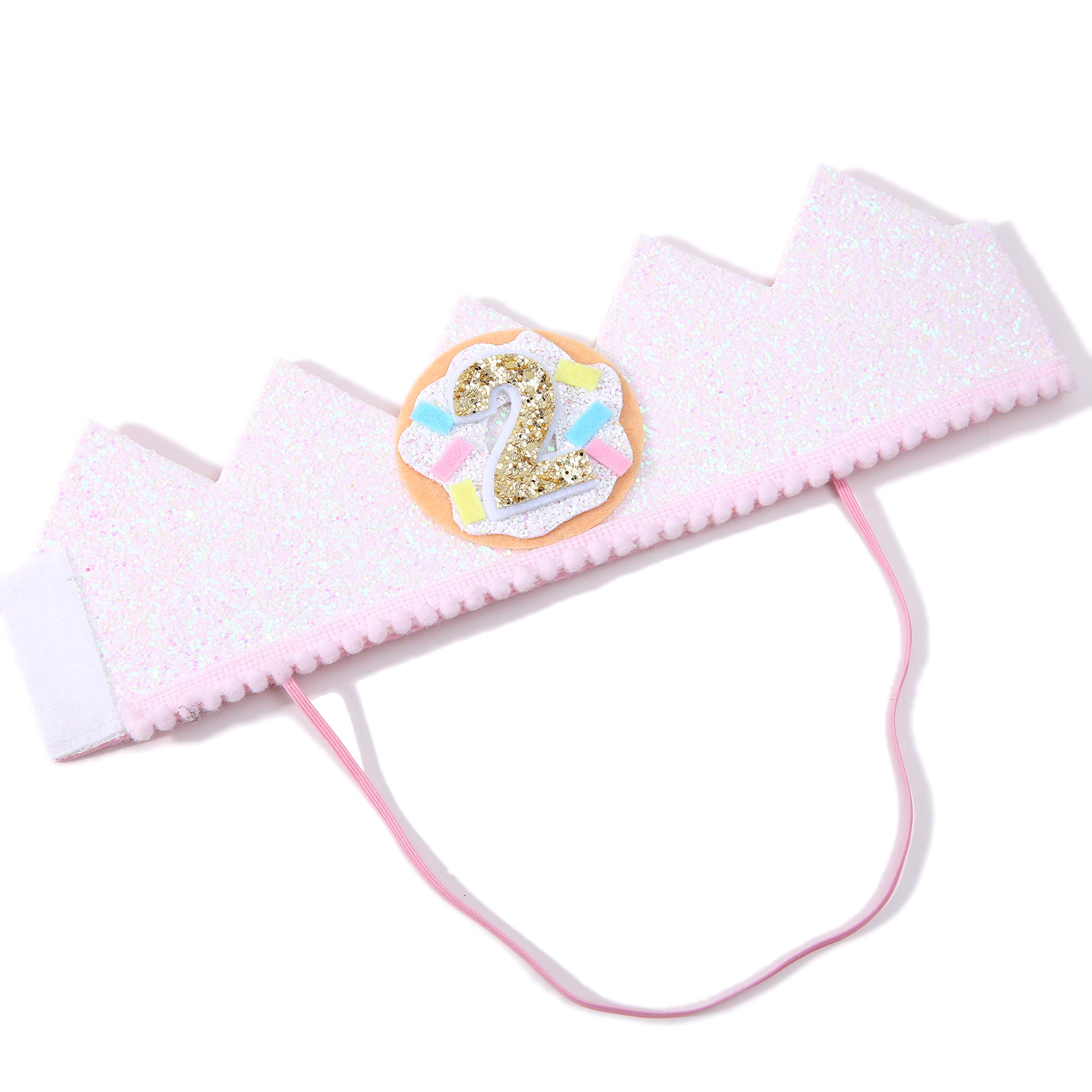 Donut Birthday Crown for 2nd Birthday - Two Donut Birthday Hat for ...