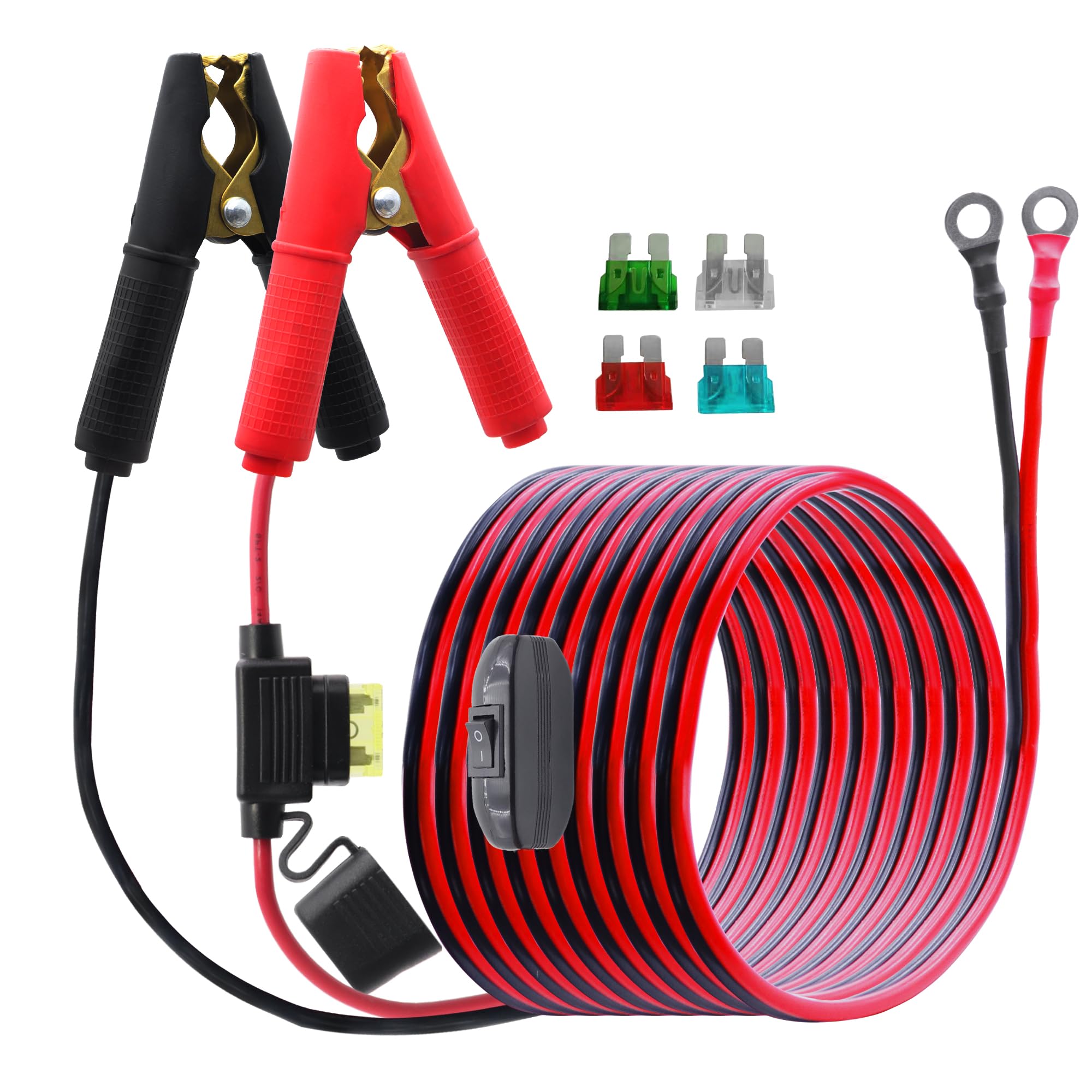 Allegator Clip Jumper With Fuse