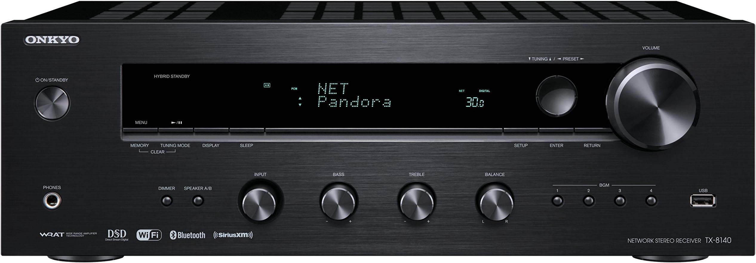 Amazon.com: Onkyo TX-8140 Stereo Receiver with Built-In Wi-Fi and ...