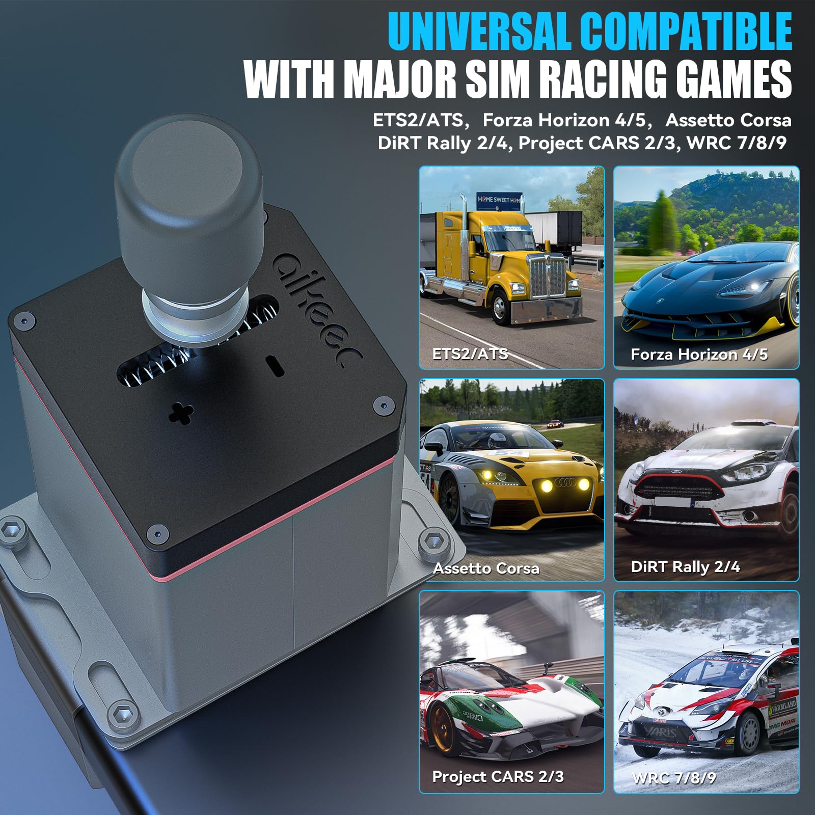 Snapklik.com : Aikeec USB Truck Simulator Shifter For Logitech G29 G27 ...