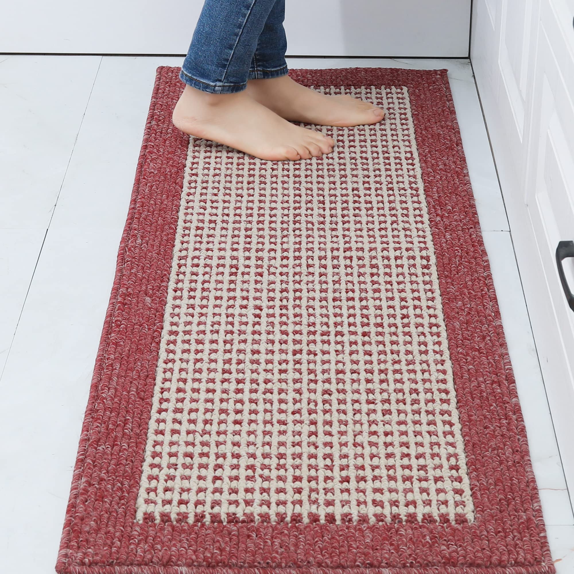 COSY HOMEER 48X18 Inch Washable Kitchen Rug Mats are Made of ...