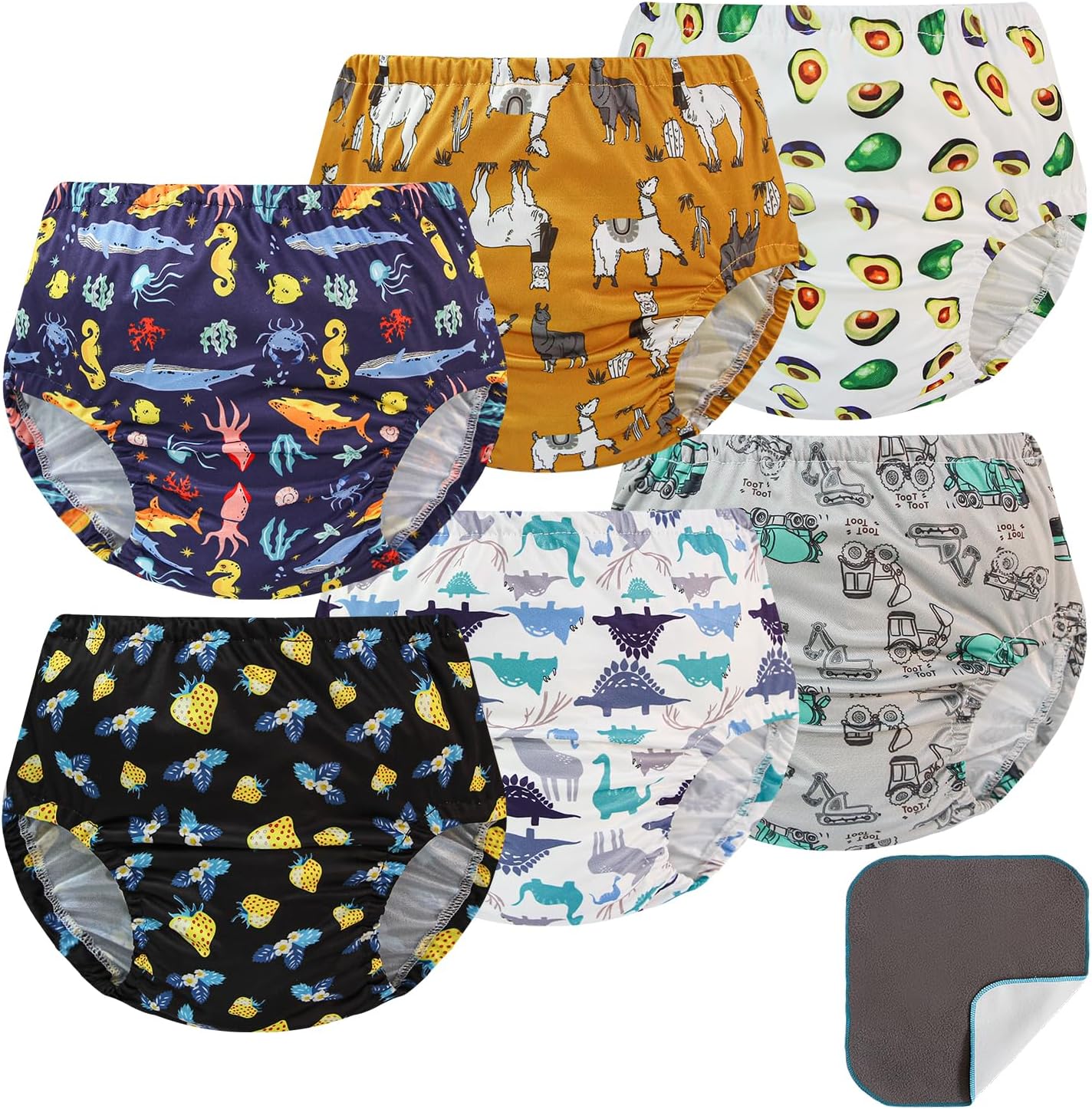 Amazon.com: EZ Moms 6 Packs Soft Plastic Underwear for Toddlers ...