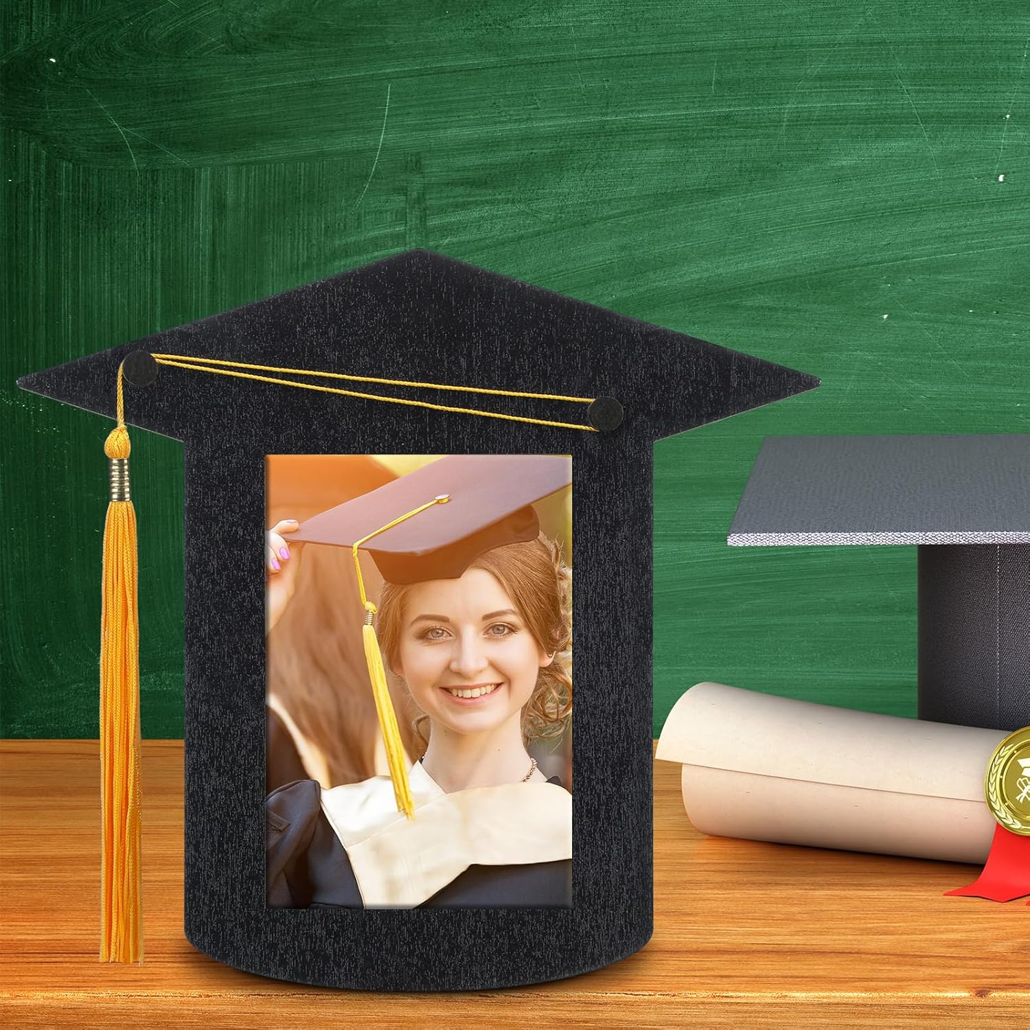 Amazon.com - Lineshading 2025 Wooden Graduation Picture Frames with ...