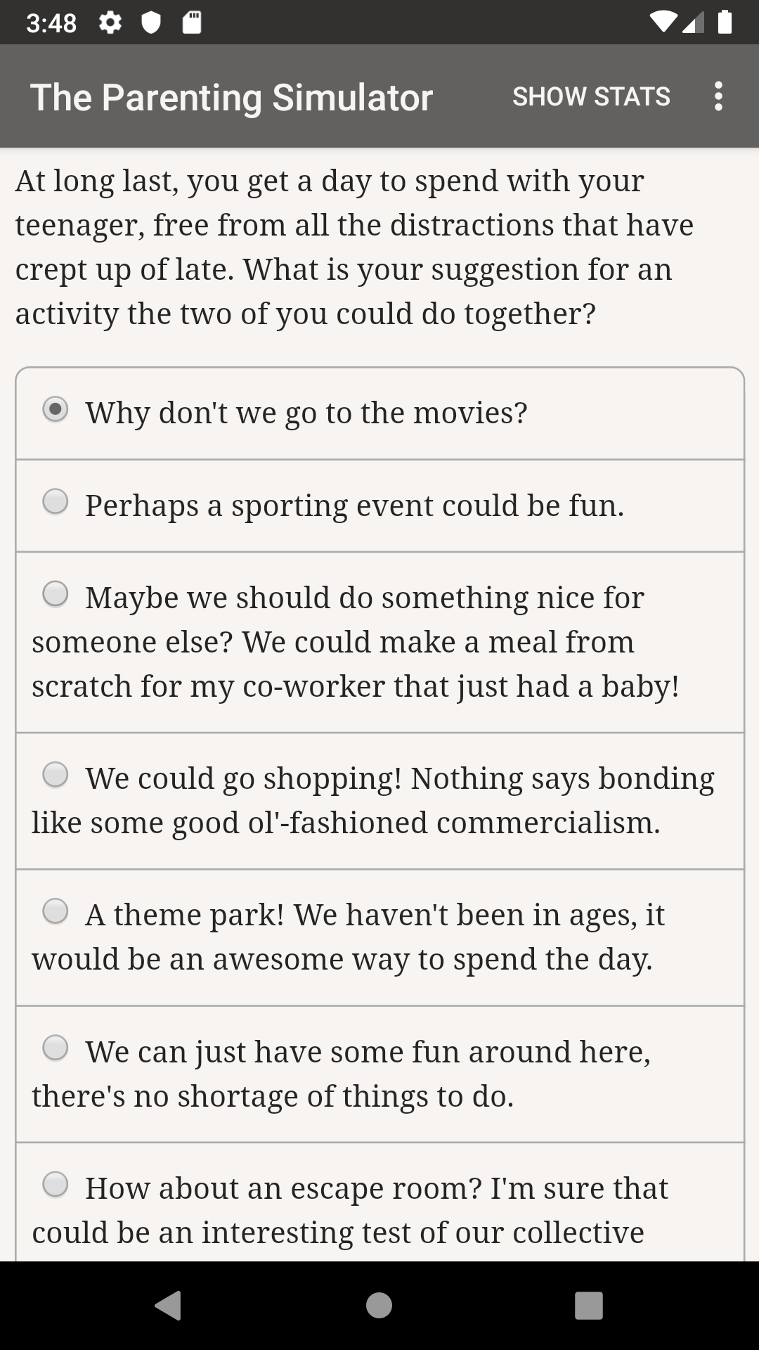 The Parenting Simulator - App on the Amazon Appstore