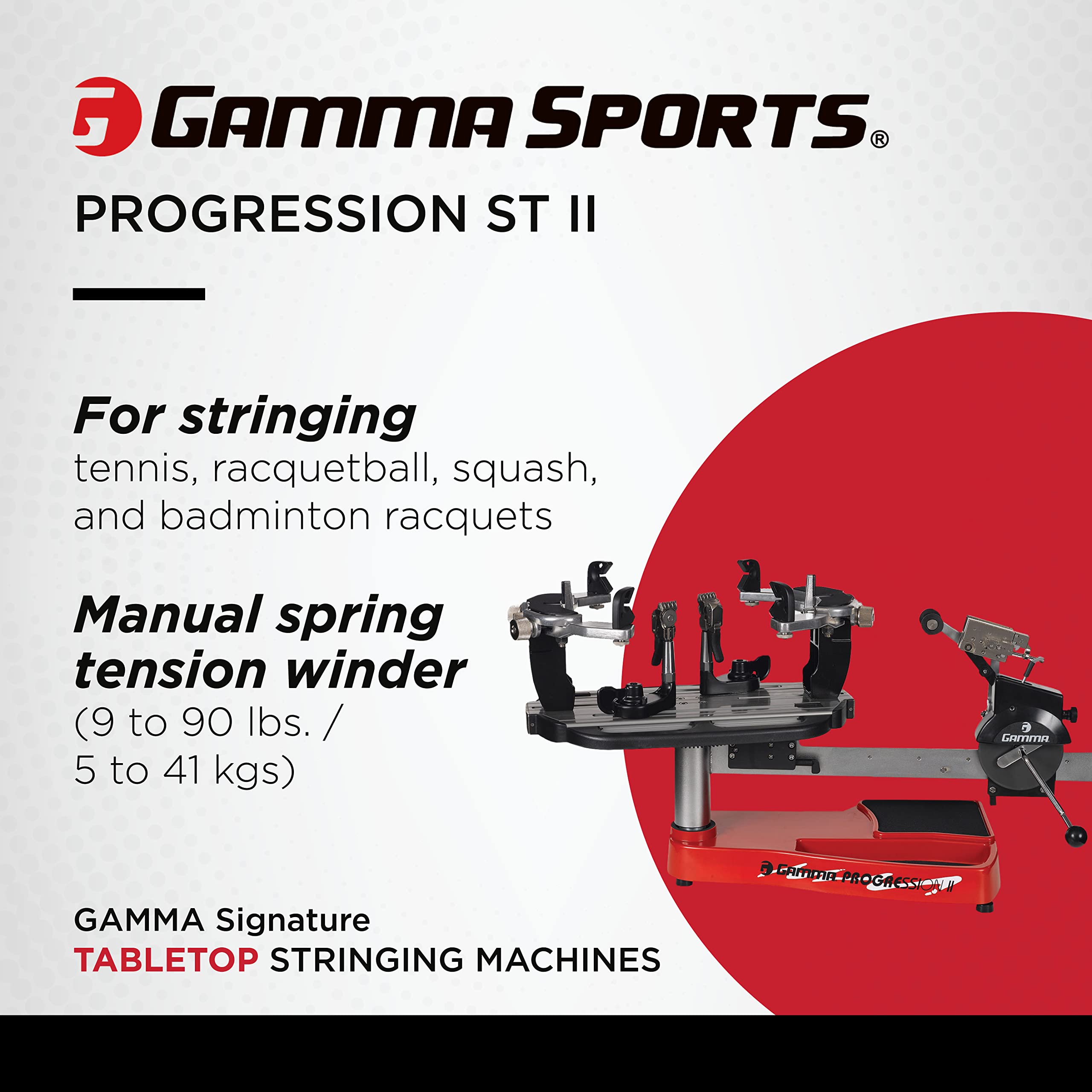 GAMMA Progression Stringing Machine Racket String Tools - Strings ...